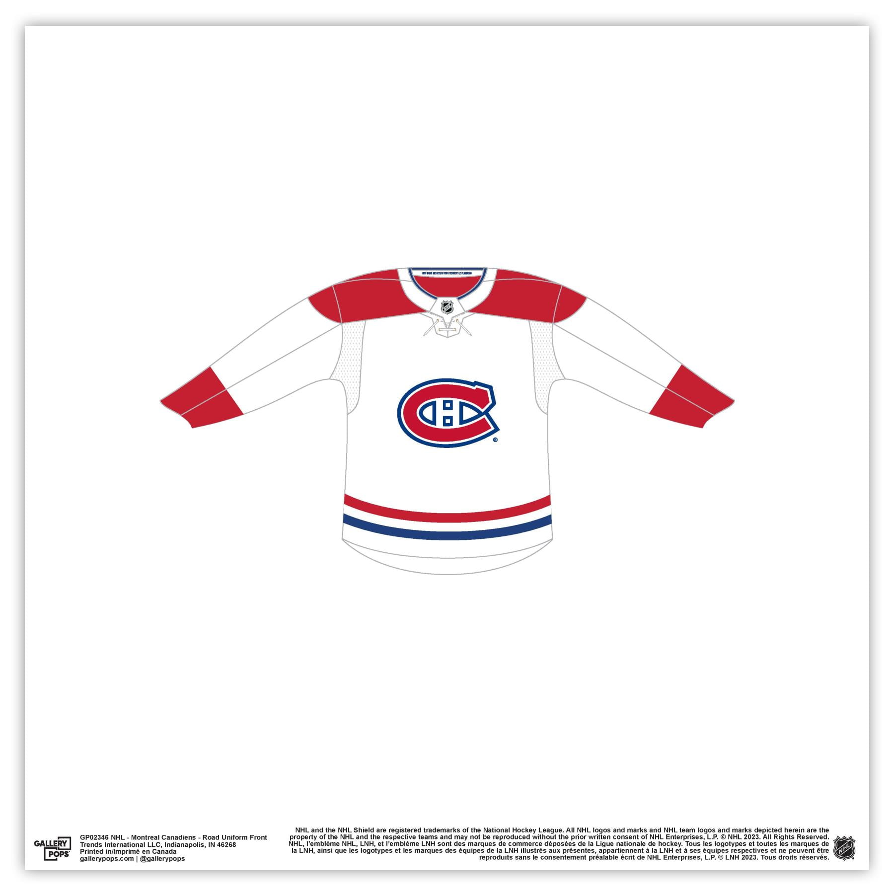 Gallery Pops NHL - Montreal Canadiens - Road Uniform Front Wall Art ...