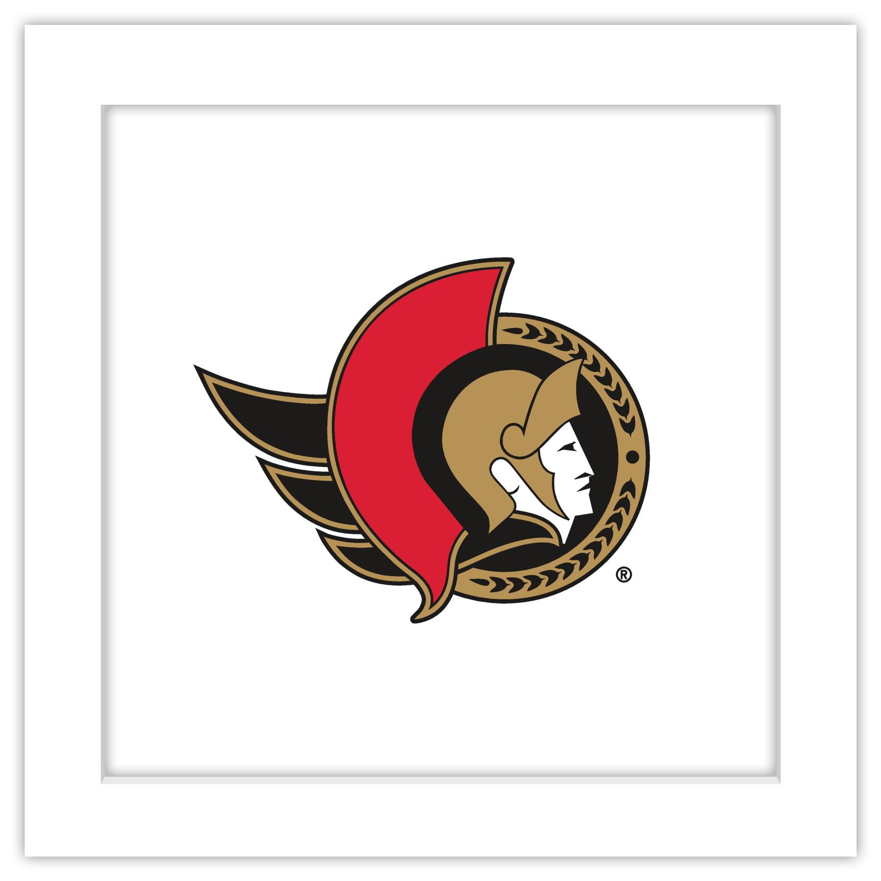 Gallery Pops NHL Ottawa Senators - Primary Logo Mark Wall Art, White ...