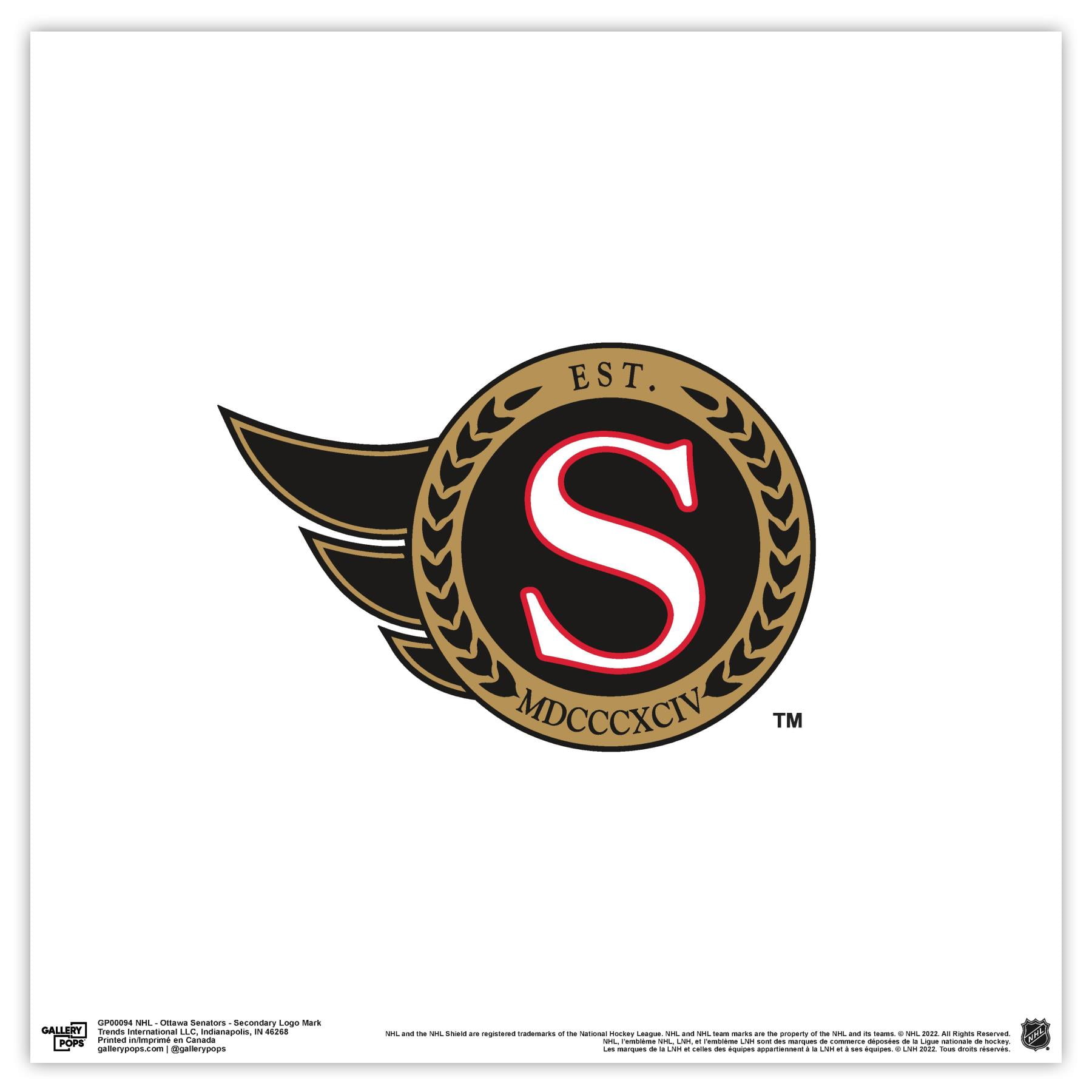 Gallery Pops NHL Ottawa Senators - Secondary Logo Mark Wall Art ...