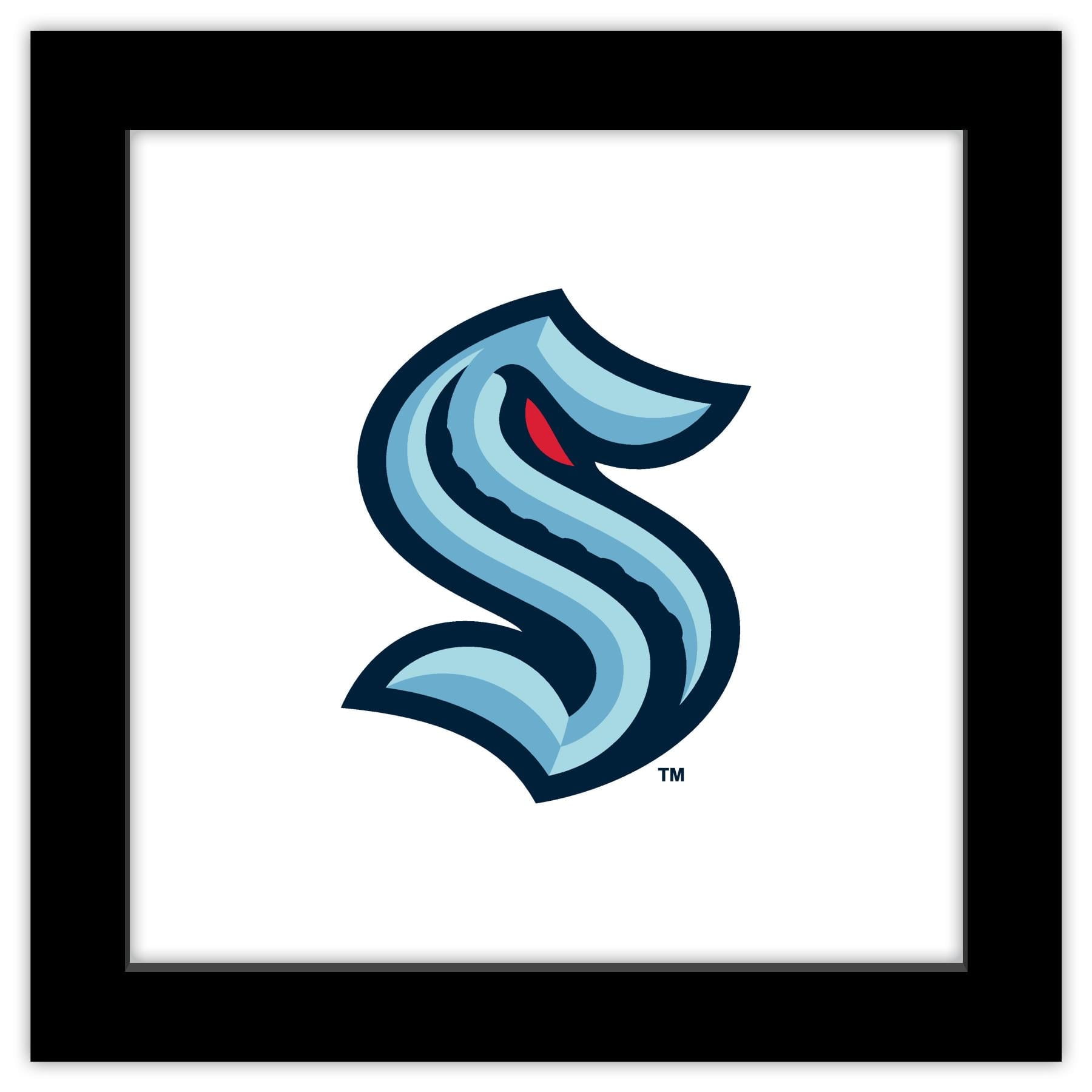 Gallery Pops NHL Seattle Kraken - Primary Logo Mark Wall Art, Black ...
