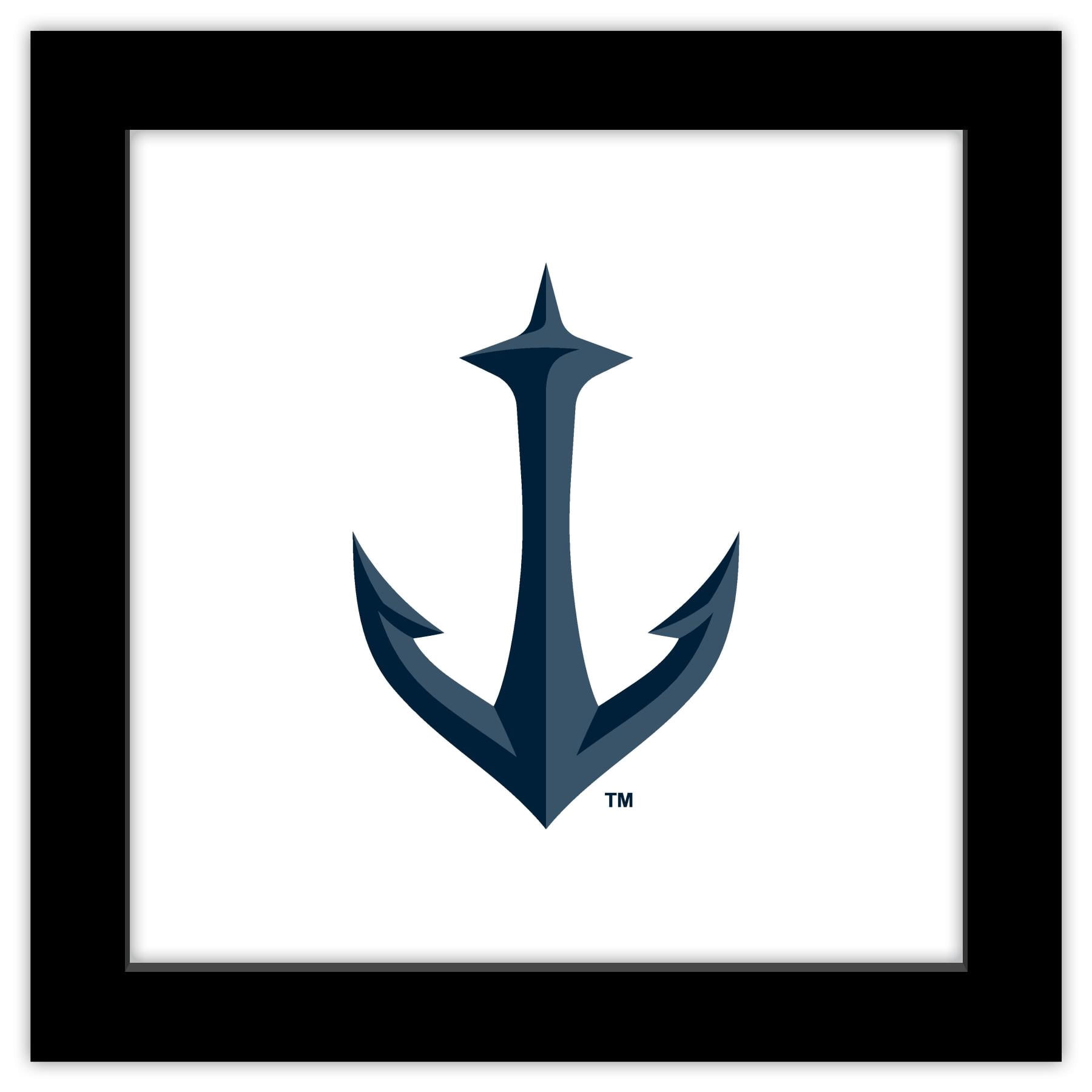 Gallery Pops NHL Seattle Kraken - Secondary Logo Mark Wall Art, Black ...