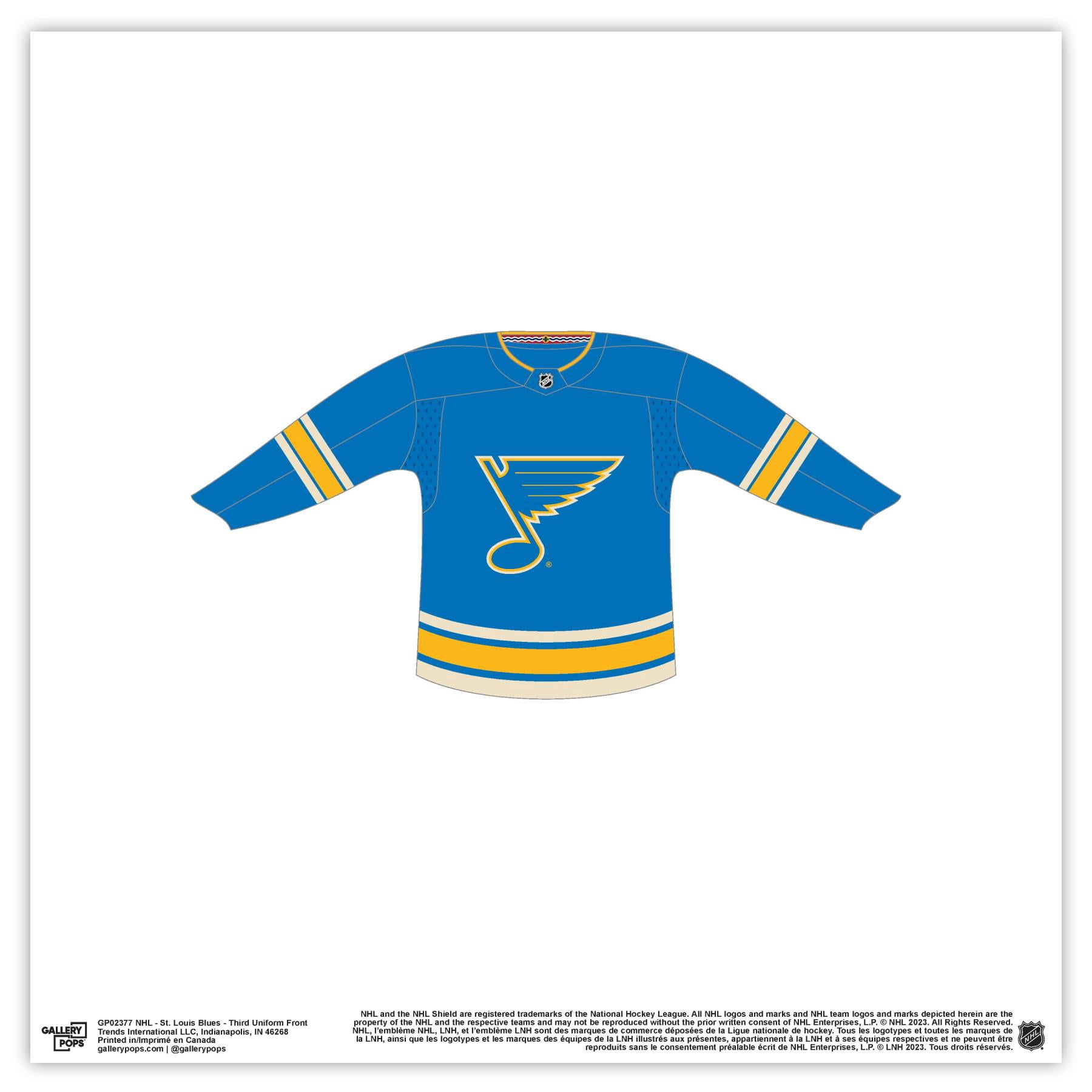 Gallery Pops NHL - St. Louis Blues - Third Uniform Front Wall Art ...