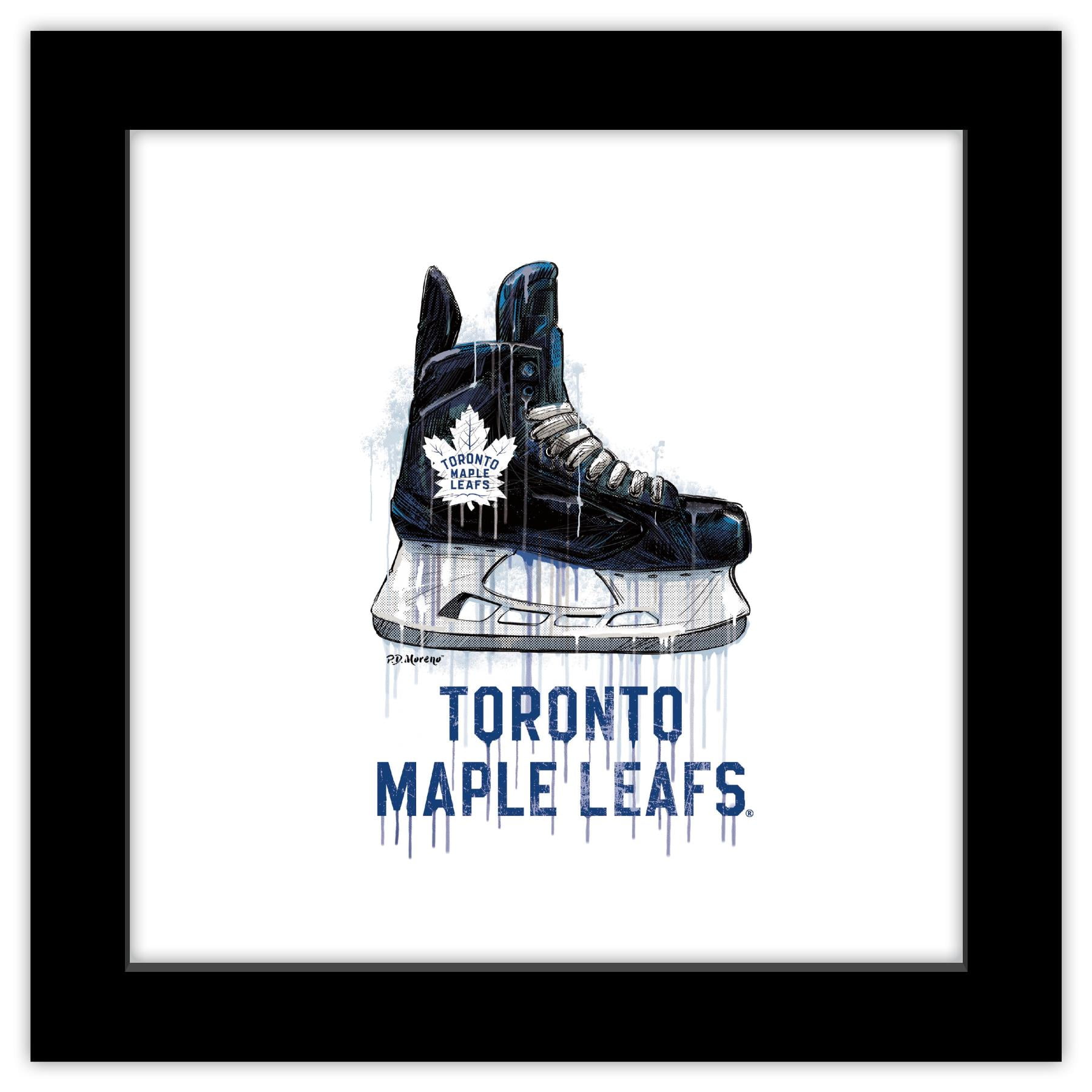 Gallery Pops NHL Toronto Maple Leafs - Drip Skate Wall Art, Black ...