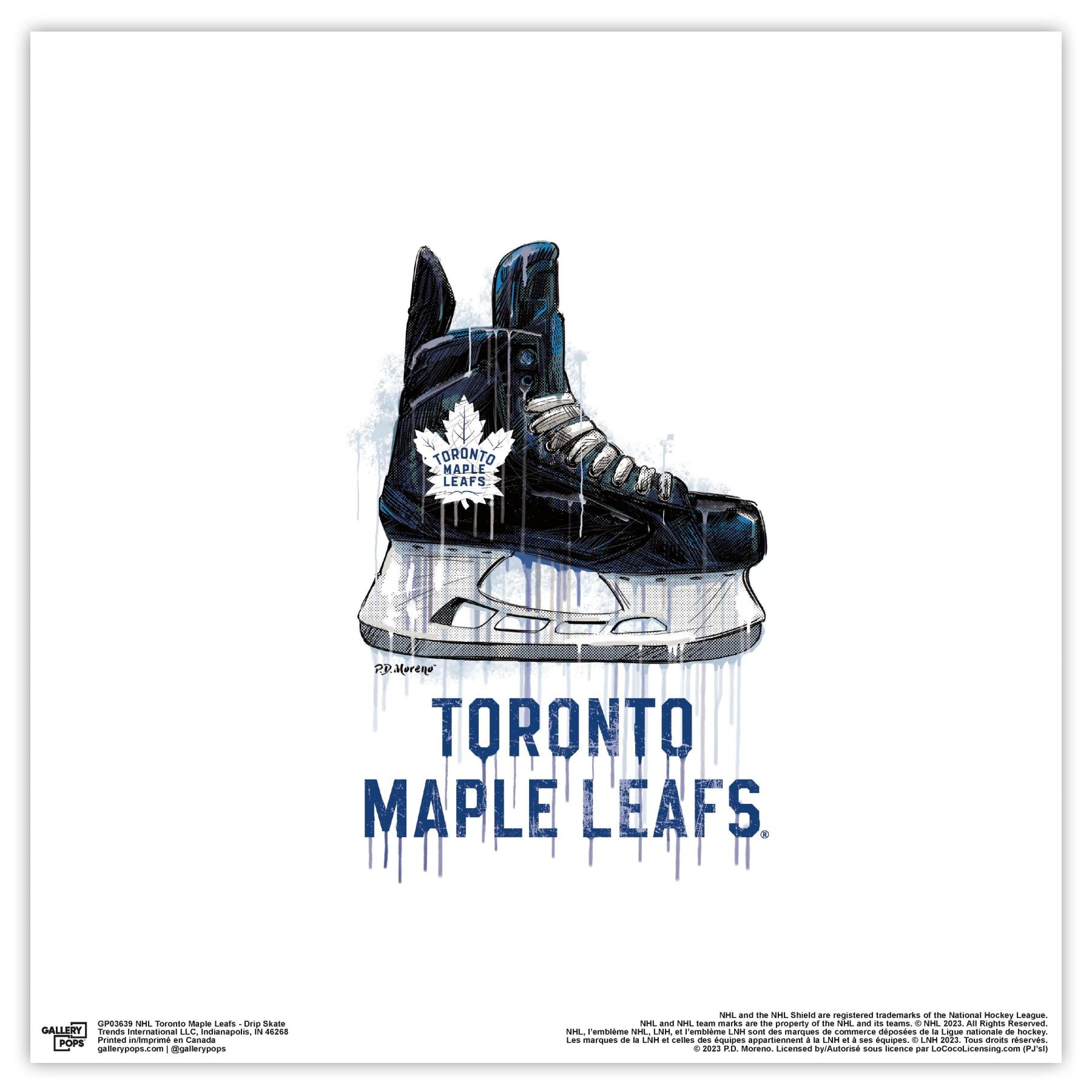 Gallery Pops NHL Toronto Maple Leafs - Drip Skate Wall Art, Unframed ...
