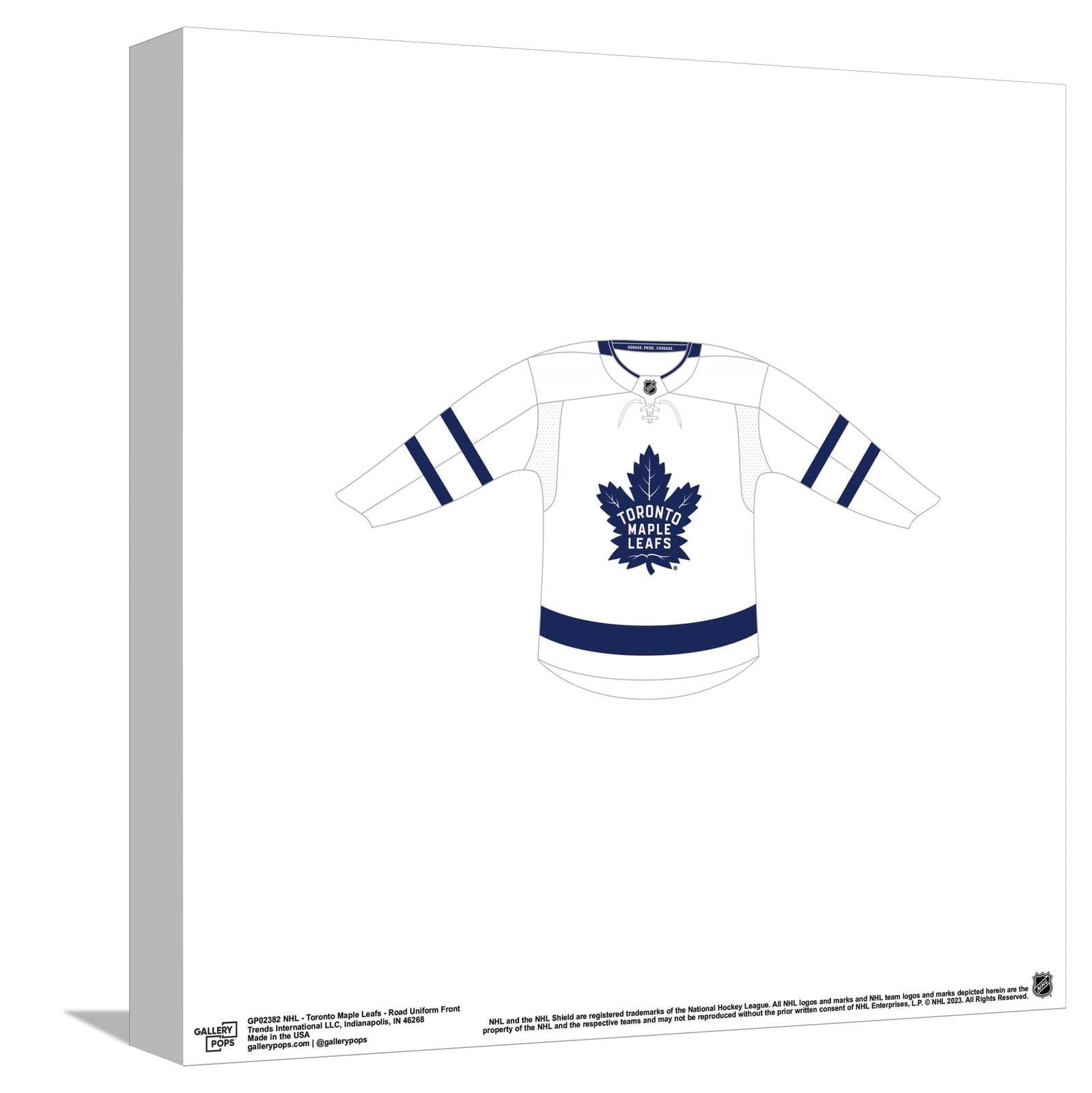 Gallery Pops NHL - Toronto Maple Leafs - Road Uniform Front Canvas Wall ...
