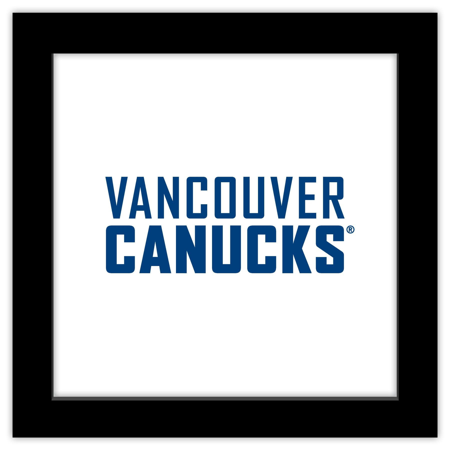 Gallery Pops NHL Vancouver Canucks - Wordmark Wall Art, Black Framed ...