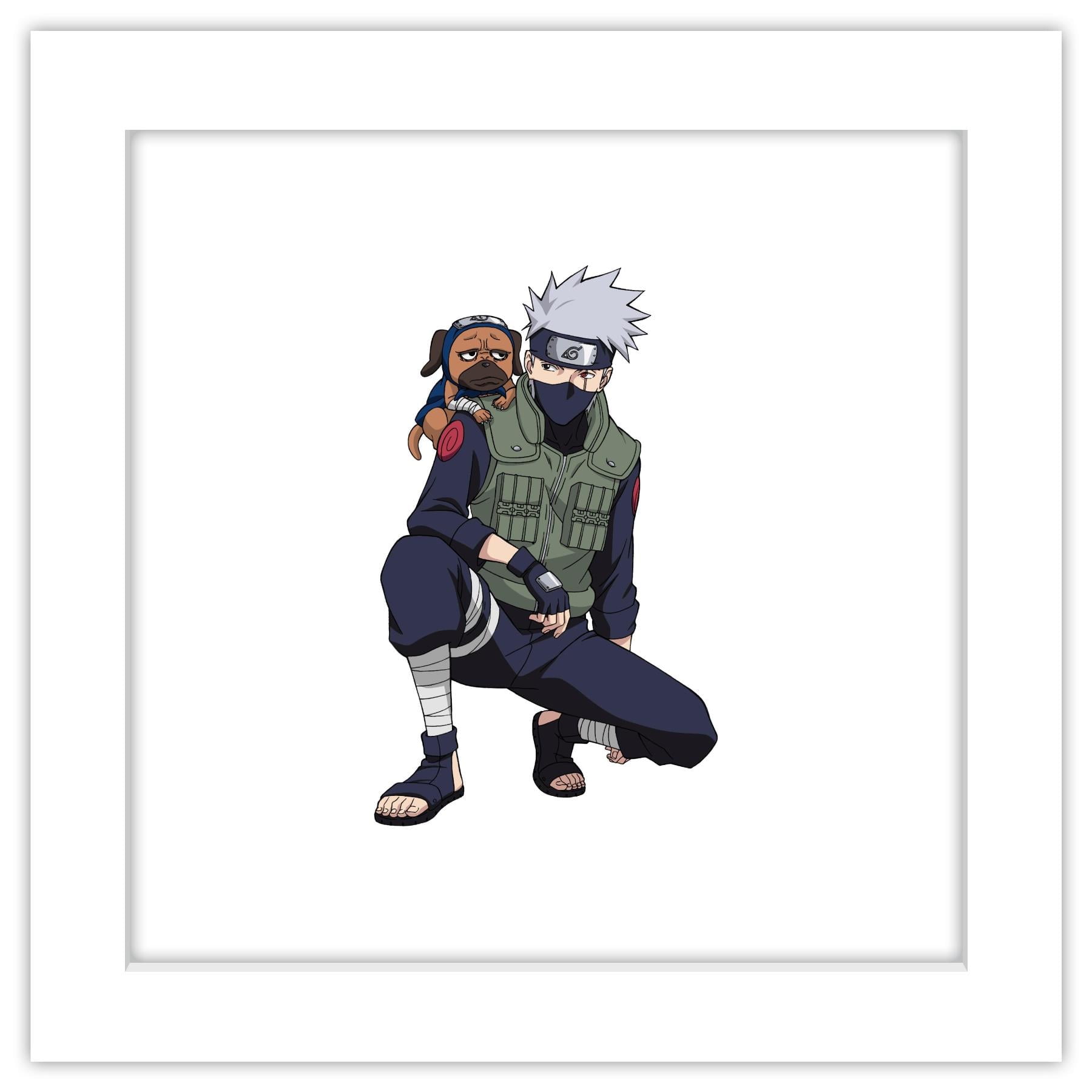 Gallery Pops Naruto Shippuden - Kakashi Hatake With Pakkun Wall Art ...