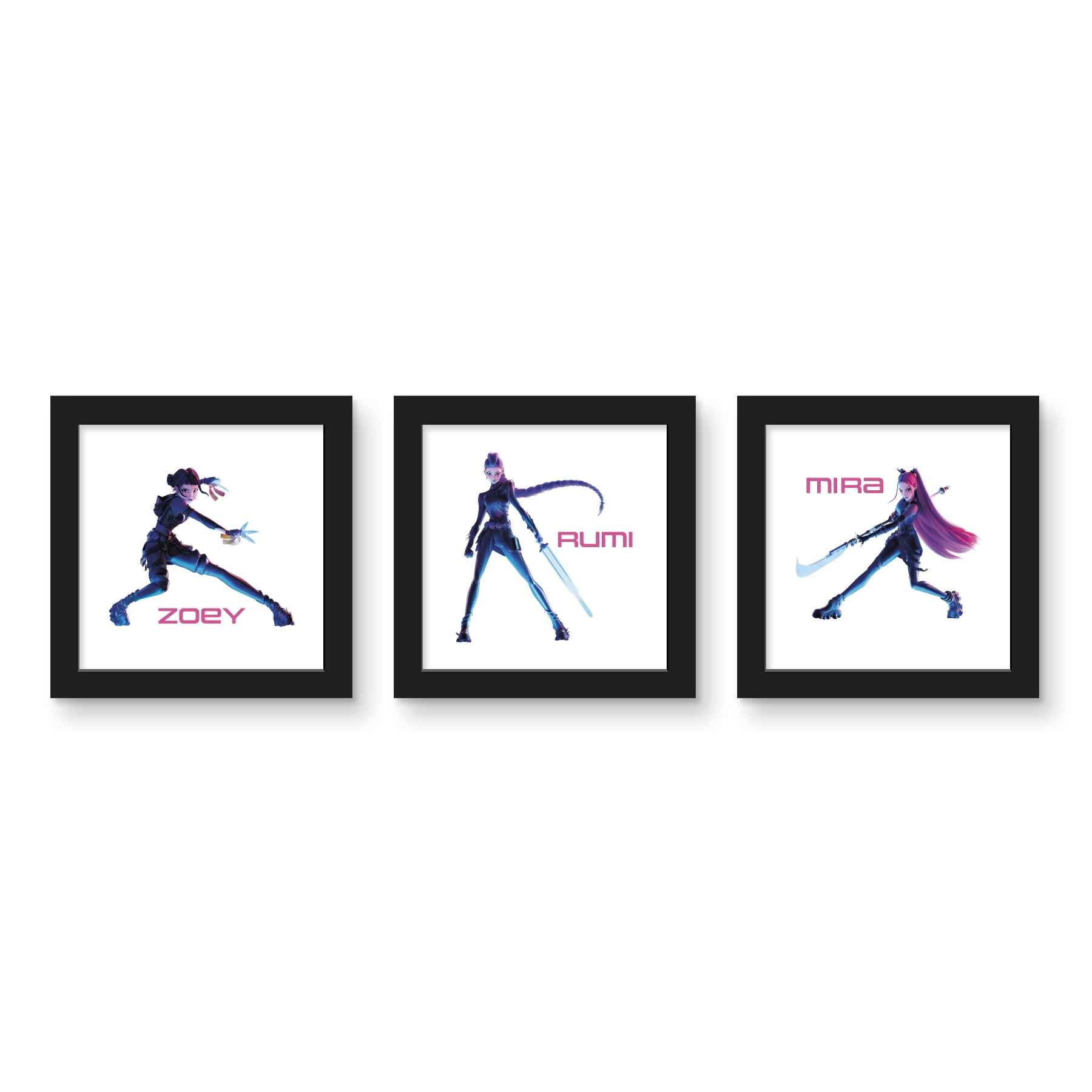Gallery Pops® Netflix KPop Demon Hunters (2025) Huntrix Wall Art Bundle ...