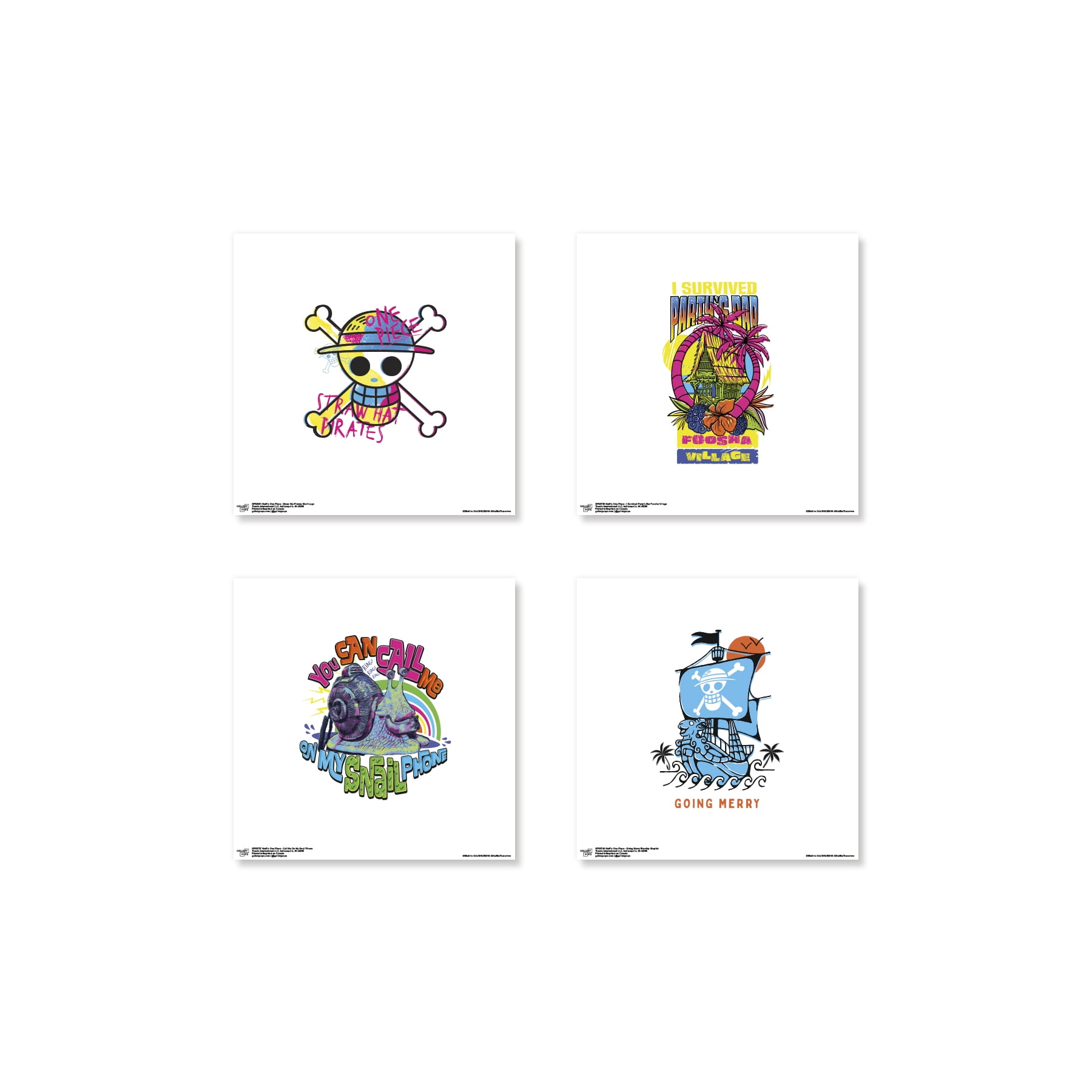 Gallery Pops Netflix One Piece - Graphic Wall Art Bundle (4-Pack ...