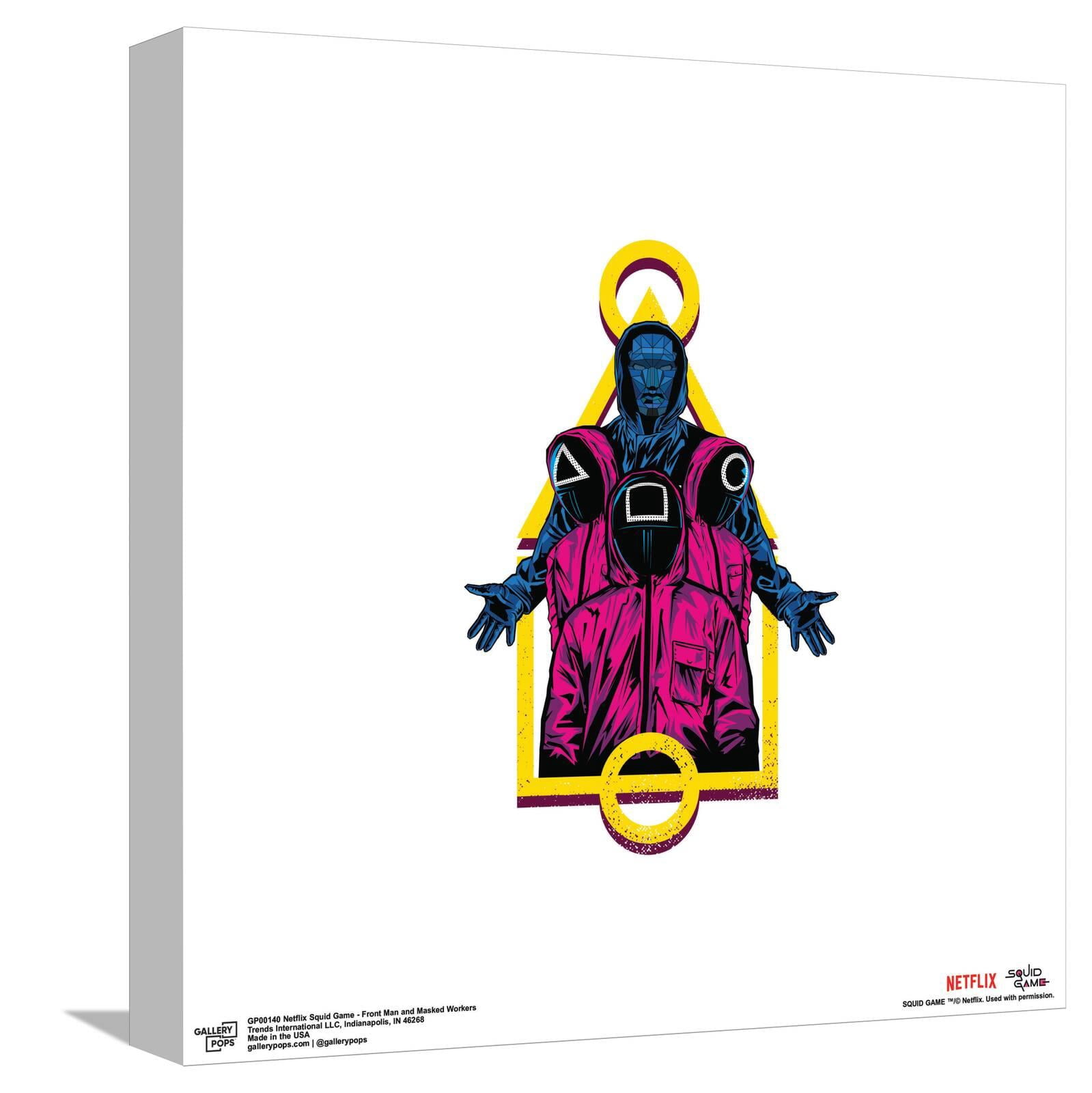 Gallery Pops Netflix Squid Game - Front Man and Masked Workers Canvas ...