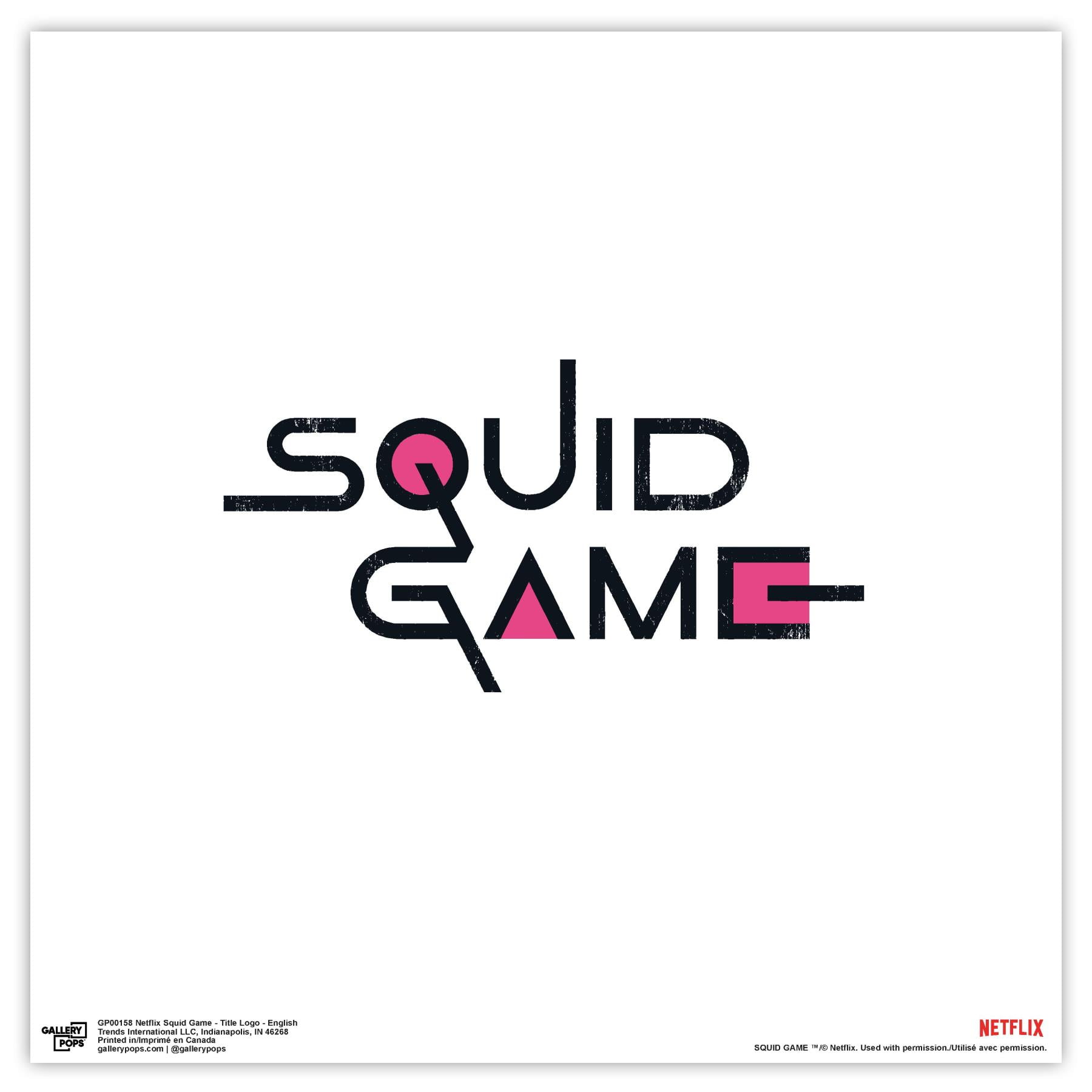 Gallery Pops Netflix Squid Game - Title Logo - English Wall Art, Unframed Version, 12" x 12 ...