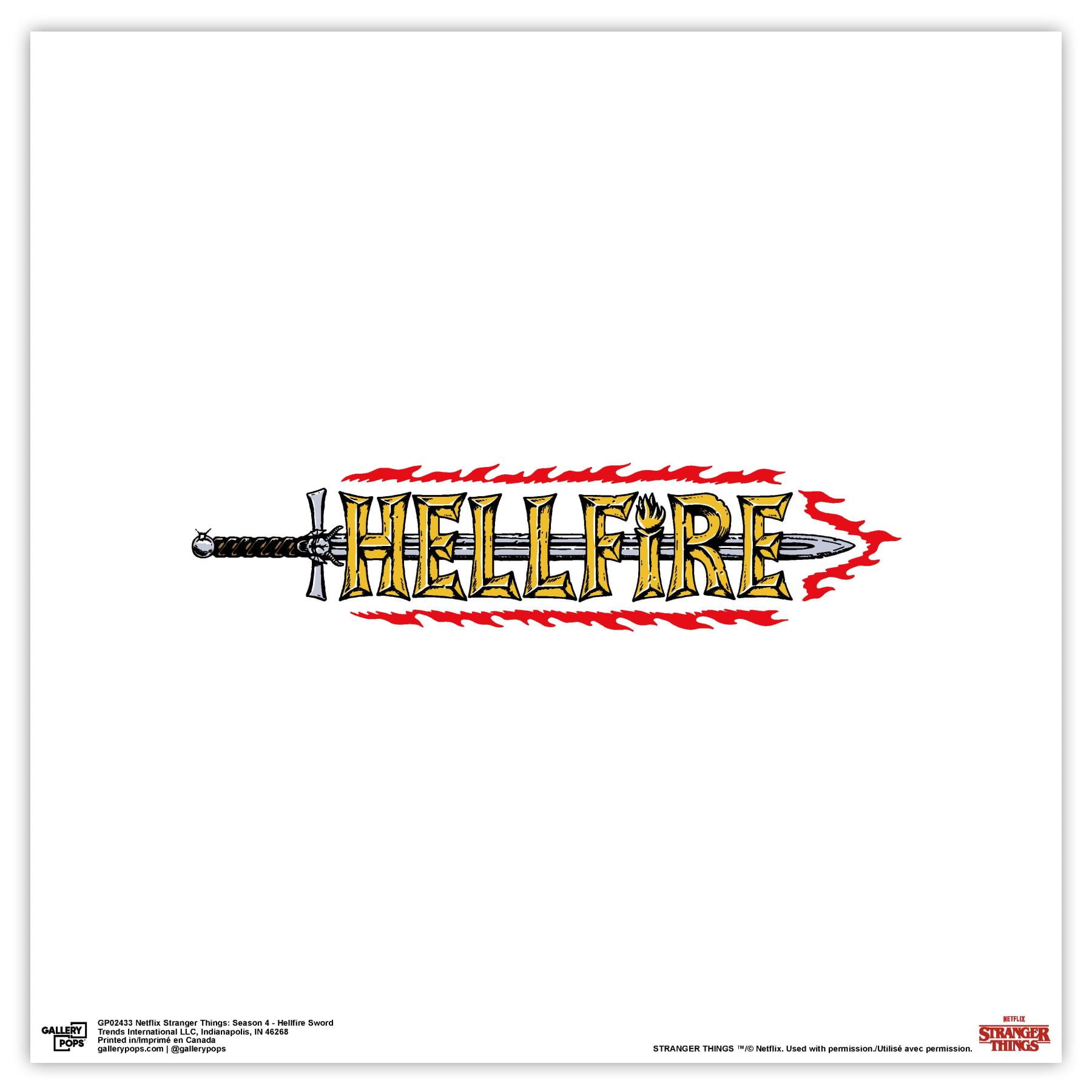 Gallery Pops Netflix Stranger Things: Season 4 - Hellfire Sword Wall ...