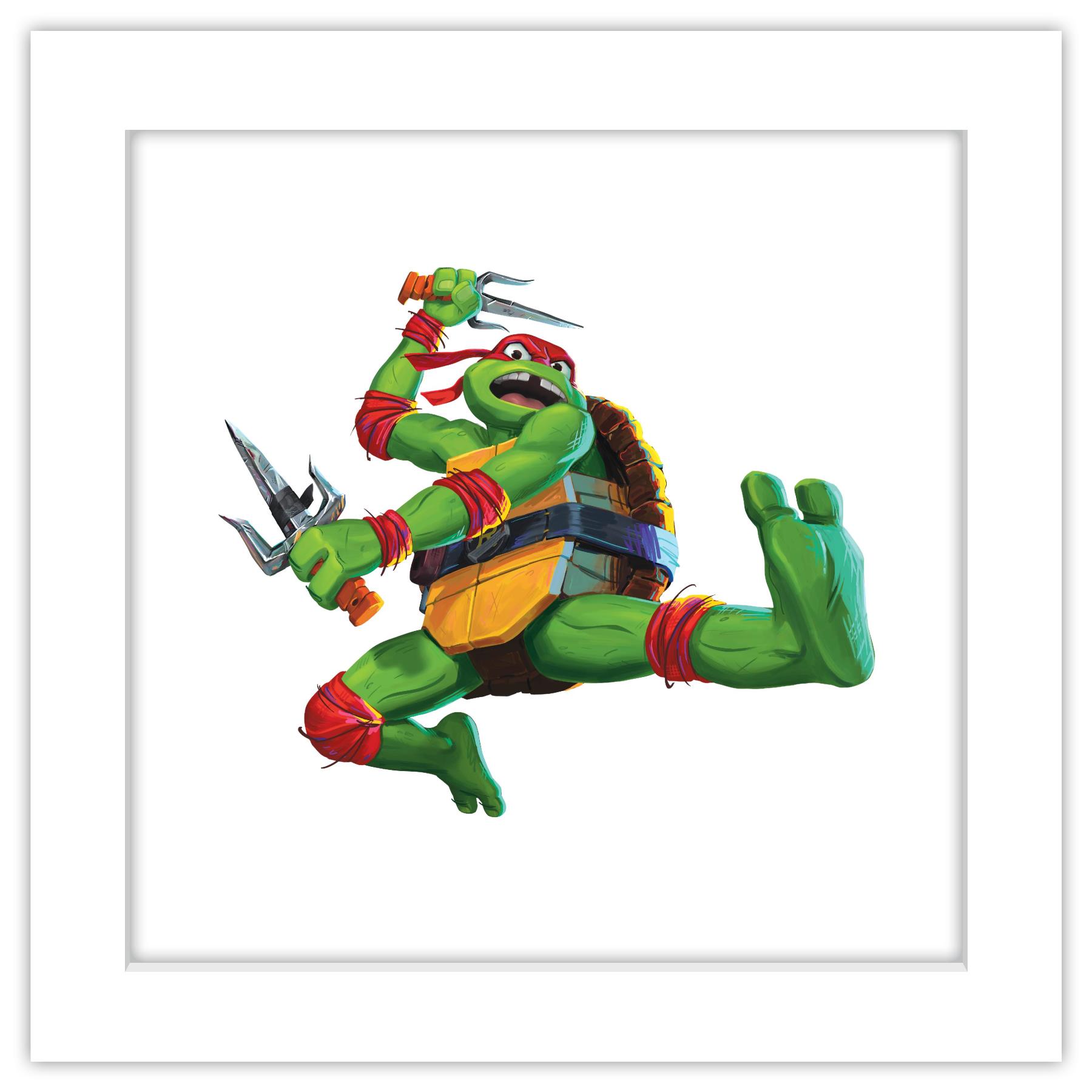Gallery Pops Nickelodeon Teenage Mutant Ninja Turtles: Mutant Mayhem - Raph Wall Art, White ...