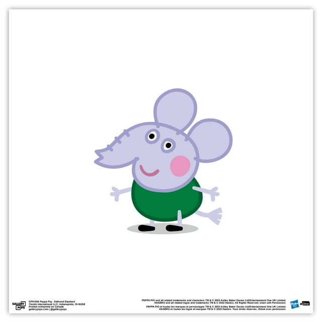 Gallery Pops Peppa Pig - Edmond Elephant Wall Art - Walmart.com