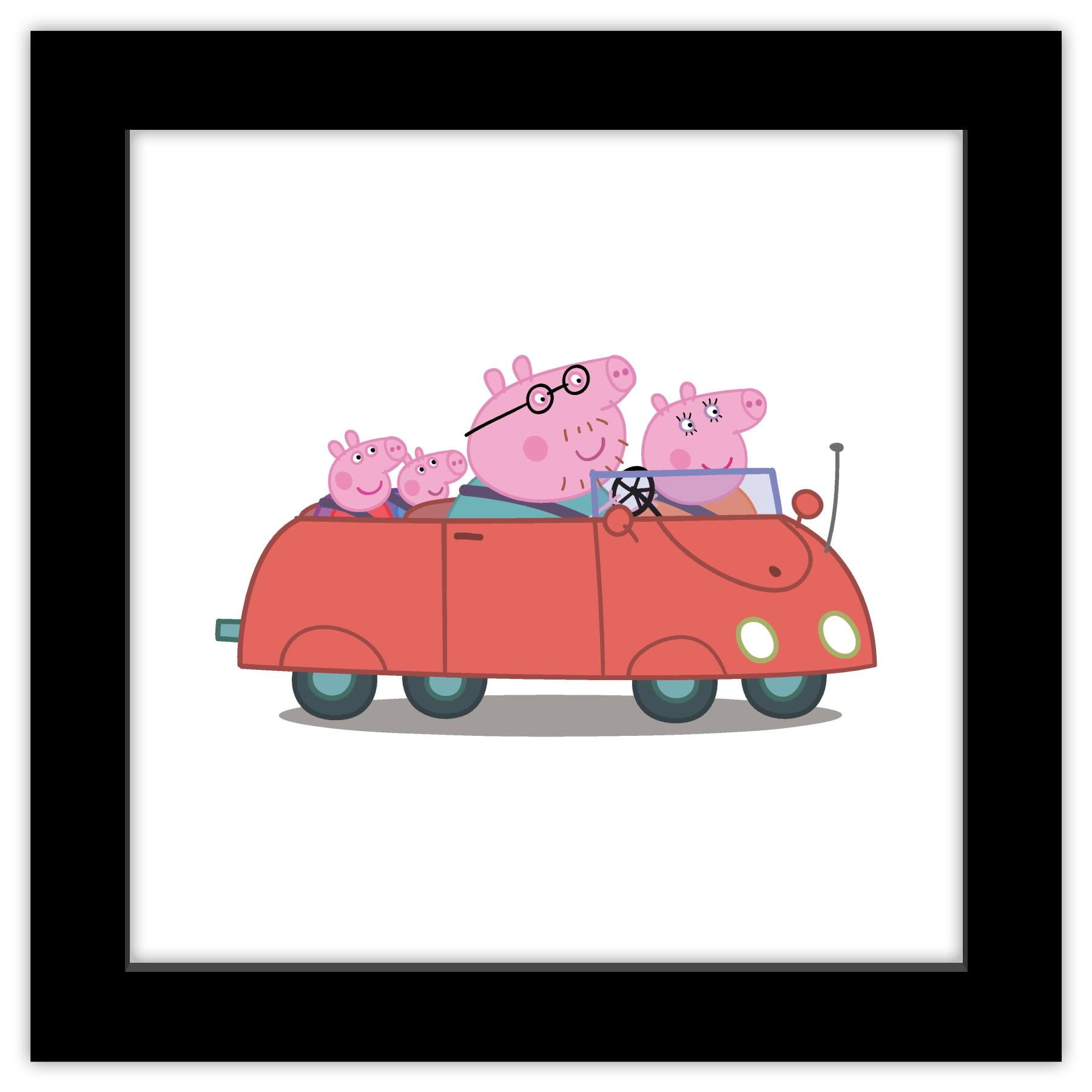 Gallery Pops Peppa Pig - Family Red Car Wall Art - Walmart.com