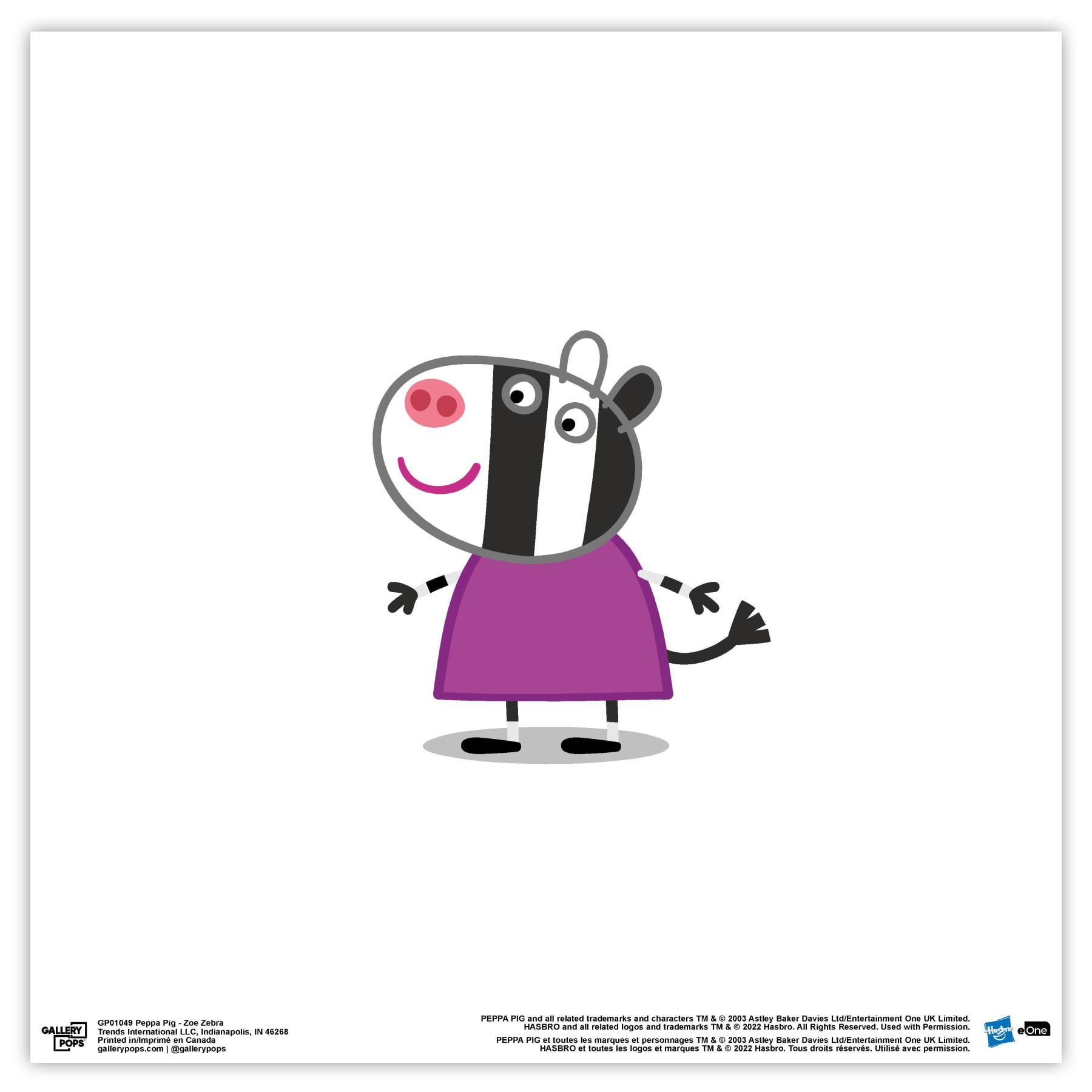 Gallery Pops Peppa Pig - Zoe Zebra Wall Art - Walmart.com
