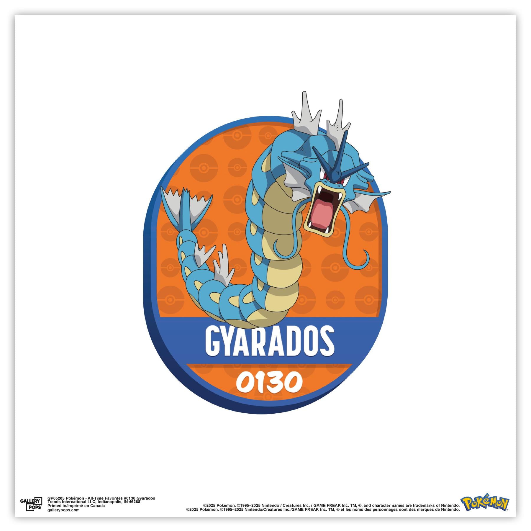Gallery Pops® Pokémon - All-Time Favorites #0130 Gyarados Wall Art ...