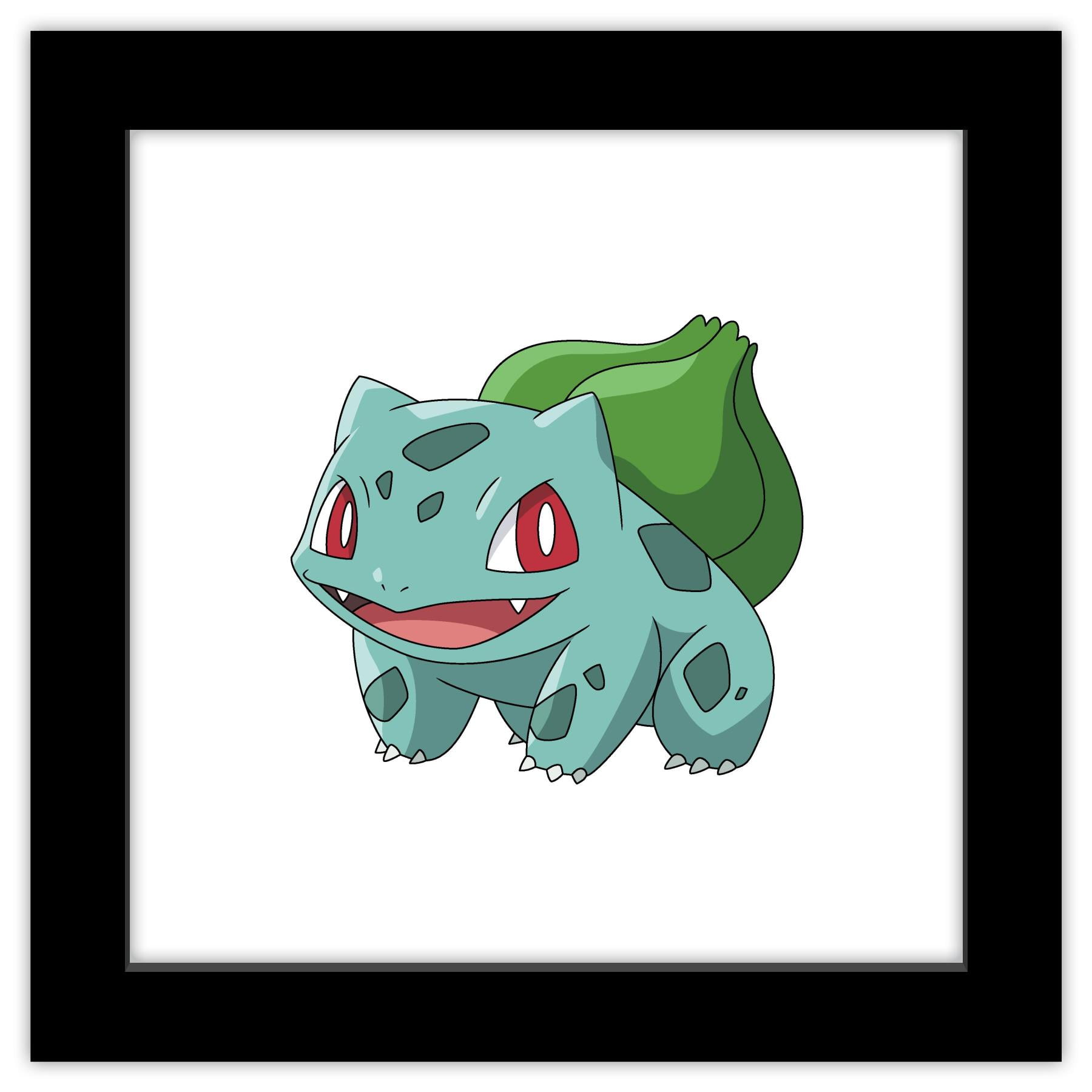 Gallery Pops Pokémon - Bulbasaur Wall Art, Black Framed Version, 12" x ...