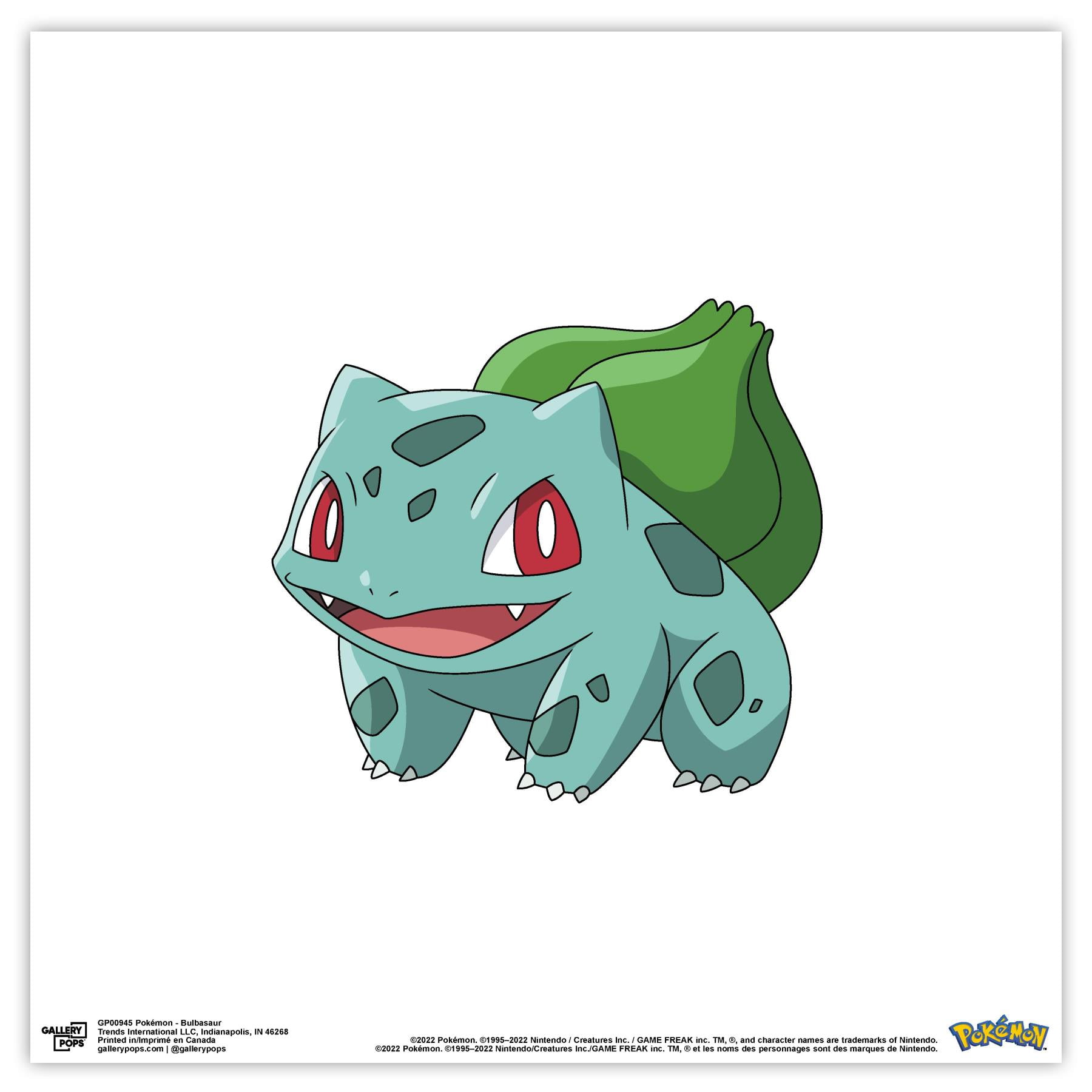 Gallery Pops Pokemon - Bulbasaur Wall Art, Unframed Version, 12" x 12 ...