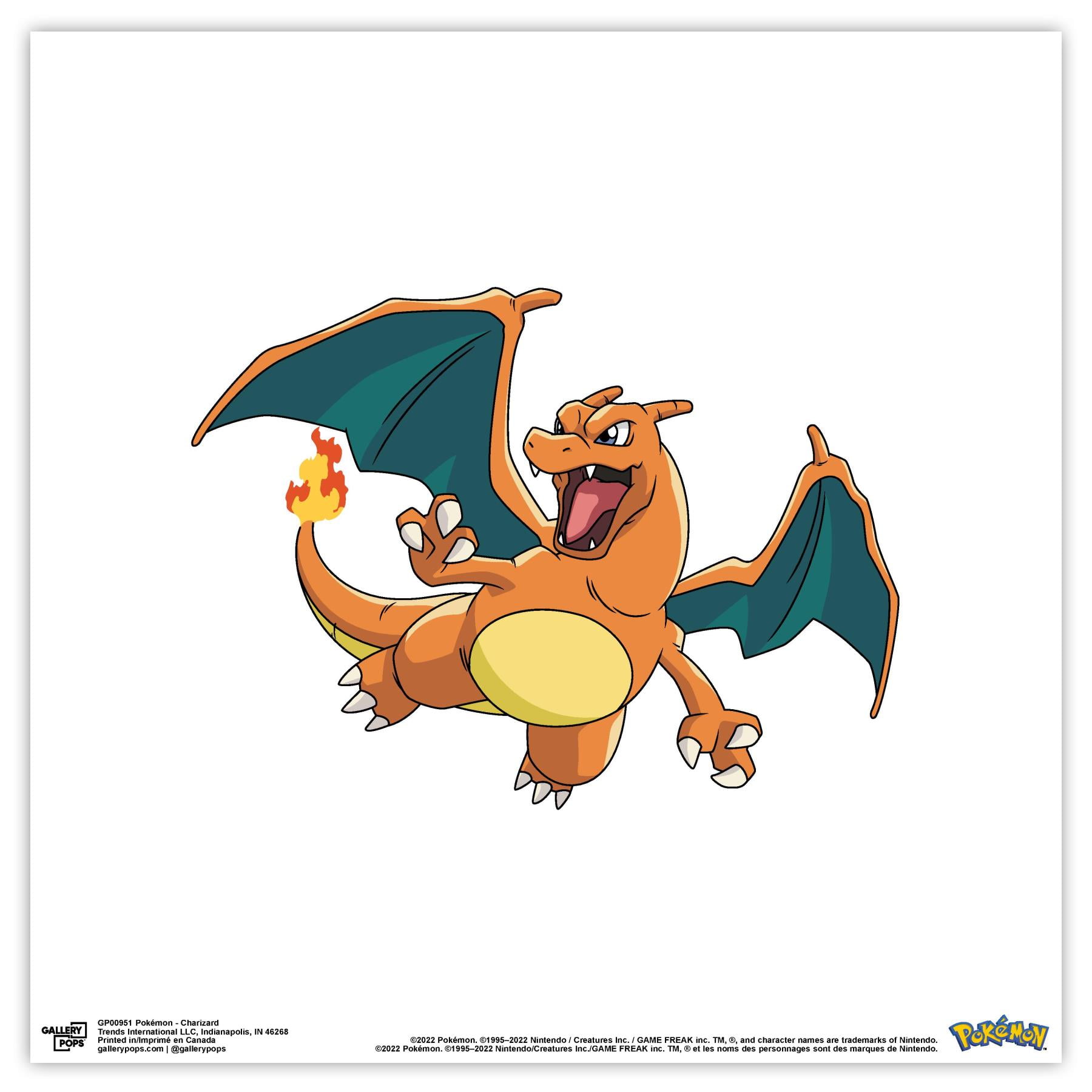 Gallery Pops Pokemon - Charizard Wall Art, Unframed Version, 12" x 12 ...