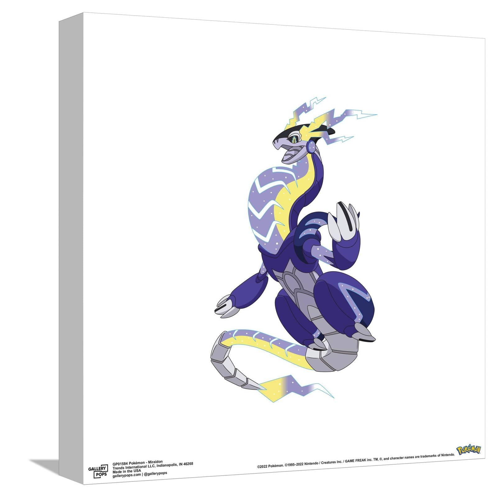 Gallery Pops Pokémon - Miraidon Canvas Wall Art, Unframed Version, 12 ...