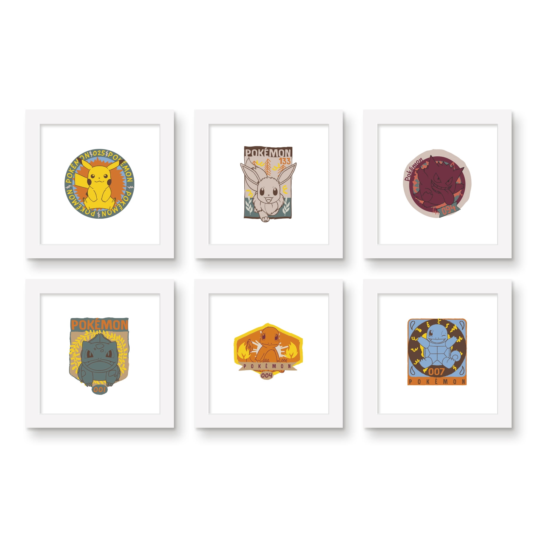 Gallery Pops Pokémon - Nature Pokédex Wall Art Bundle (6-Pack ...