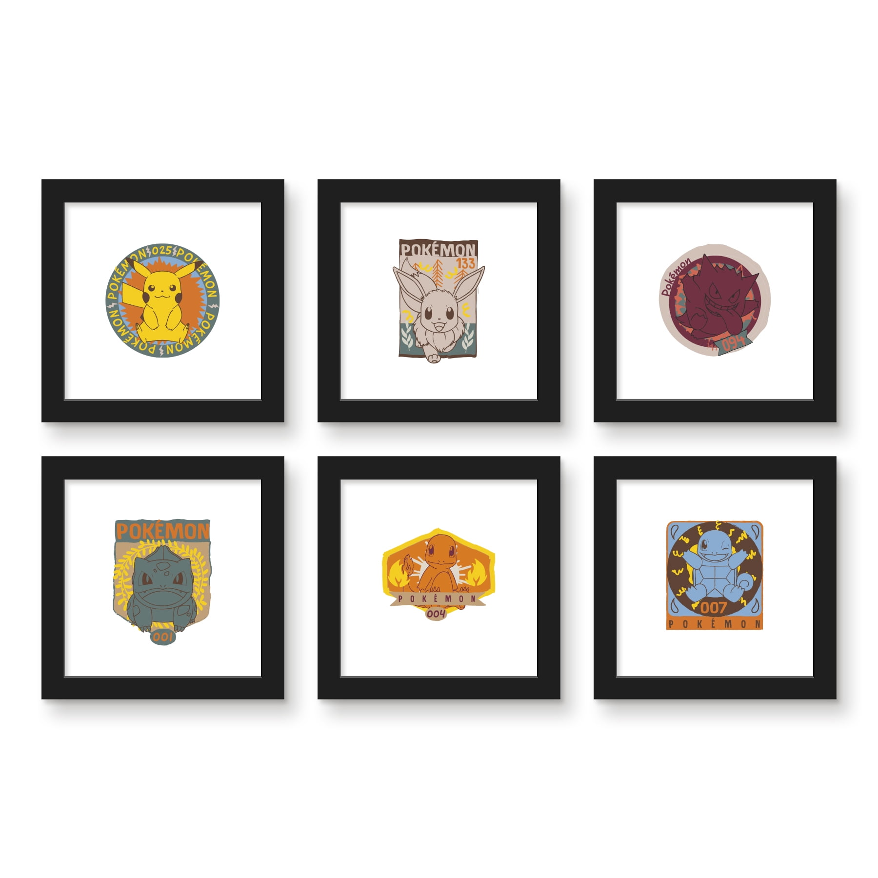 Gallery Pops Pokémon - Nature Pokédex Wall Art Bundle (6-Pack ...