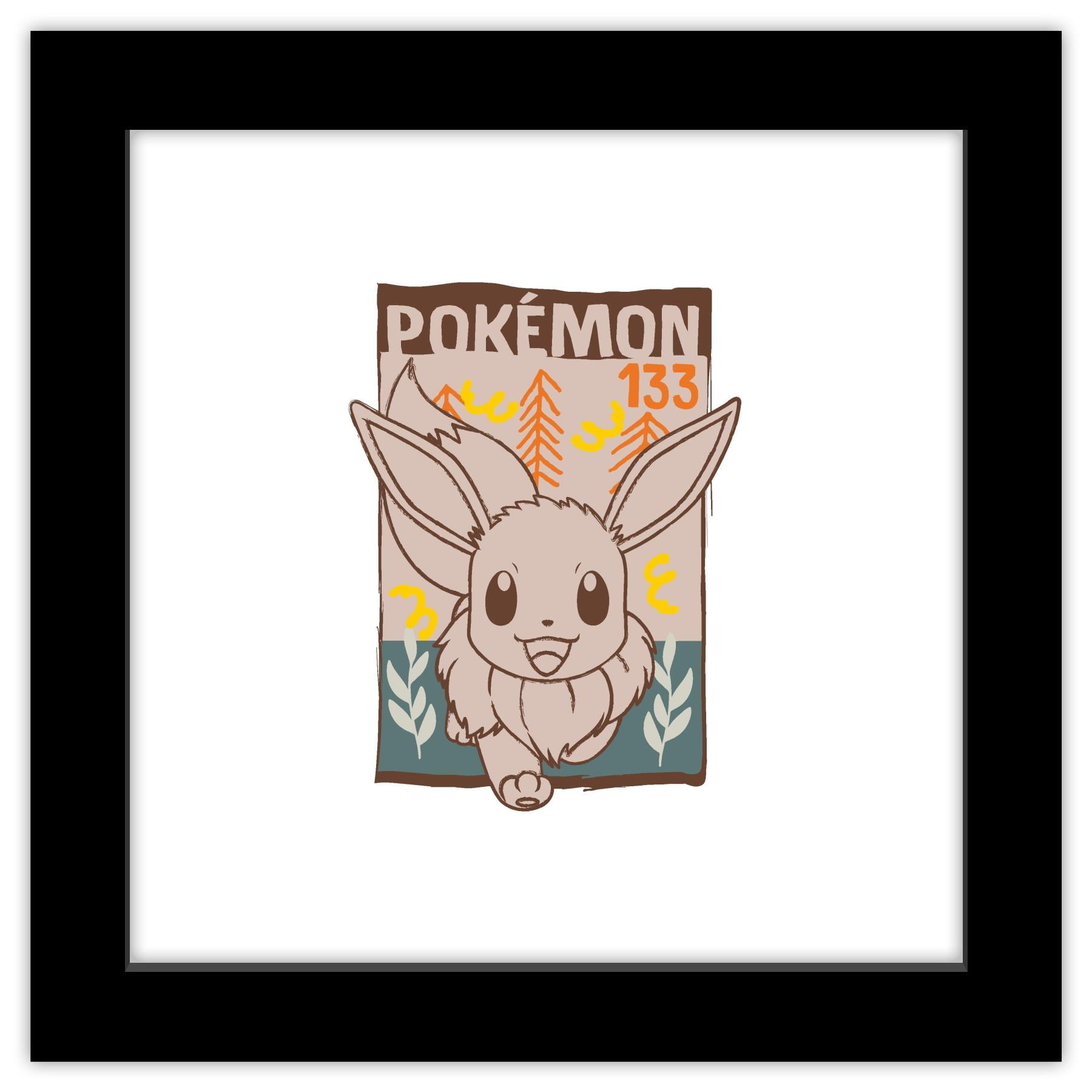 Gallery Pops Pokémon - Peaceful Nature Eevee Badge Artwork Wall Art ...