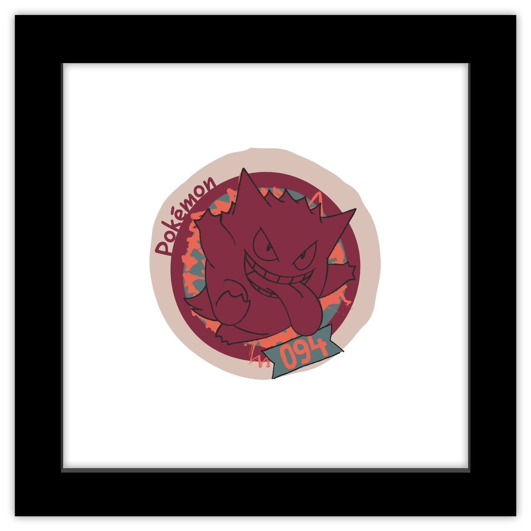 Gallery Pops Pokemon - Peaceful Nature Gengar Badge Artwork Wall Art ...