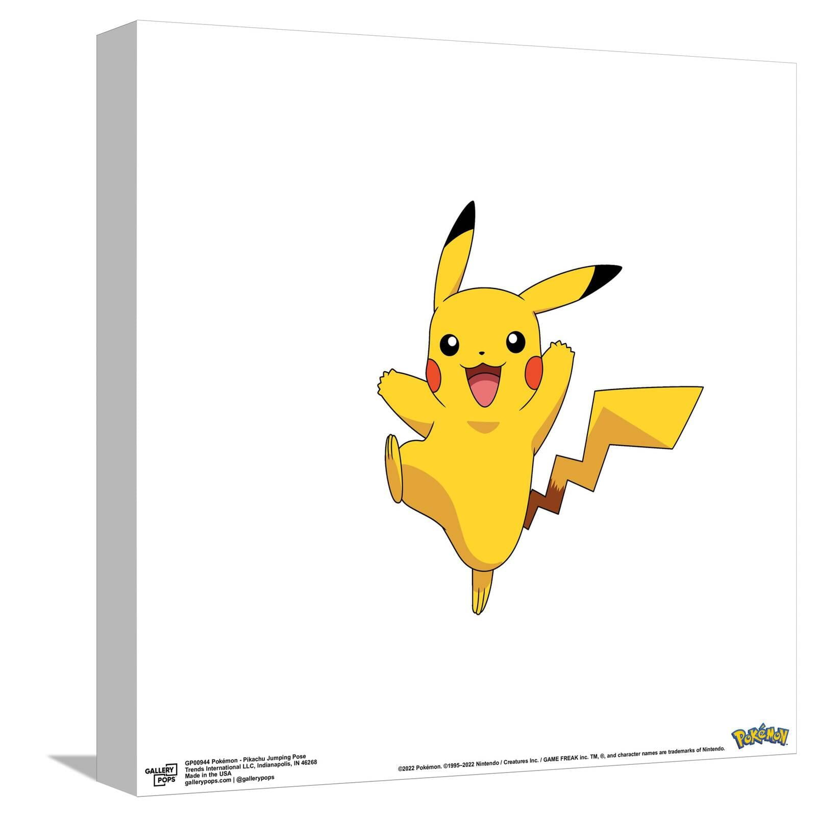 Gallery Pops Pokémon - Pikachu Jumping Pose Canvas Wall Art, Unframed ...