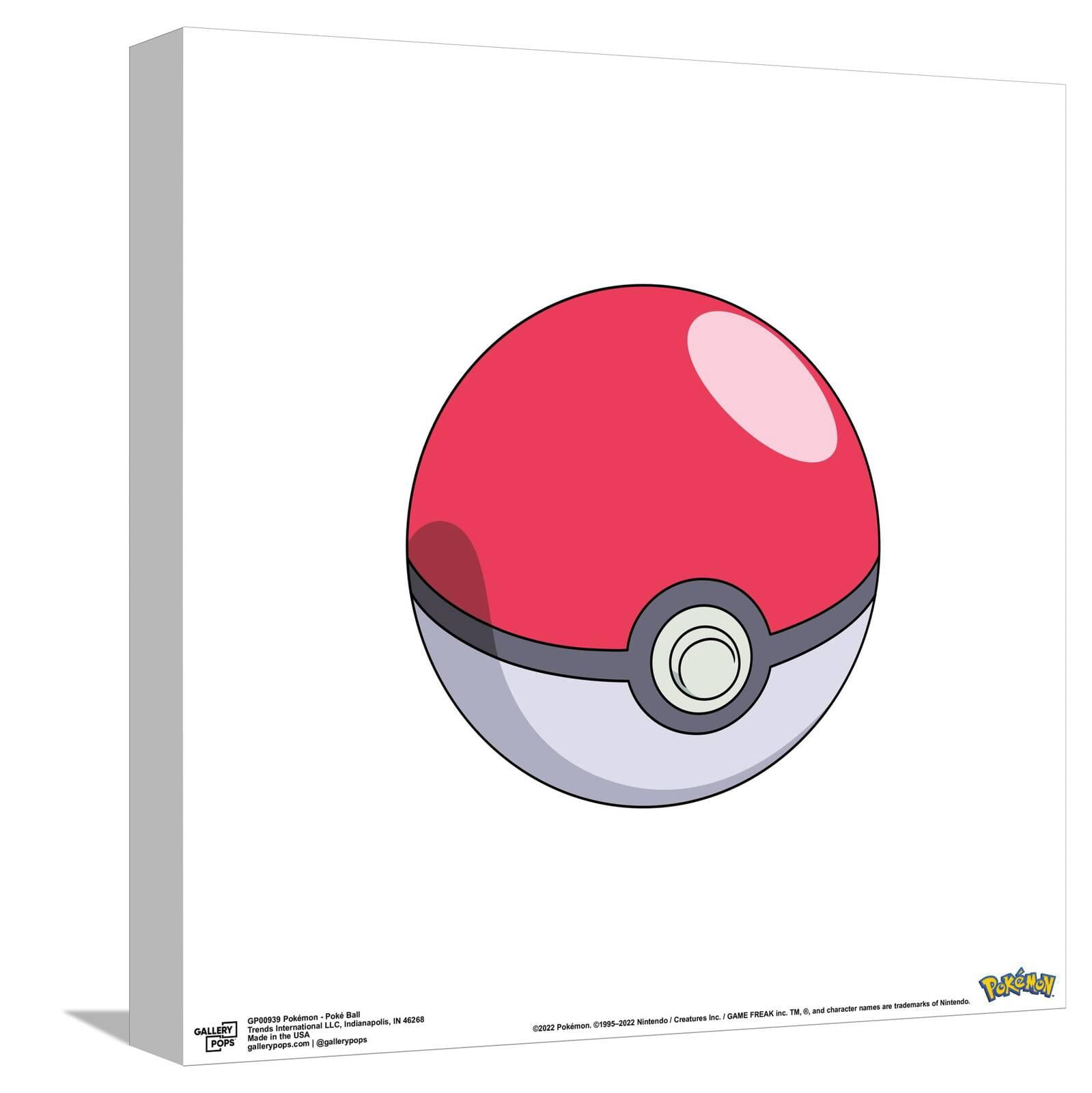 Gallery Pops Pokémon - Poké Ball Canvas Wall Art, Unframed Version, 12 ...