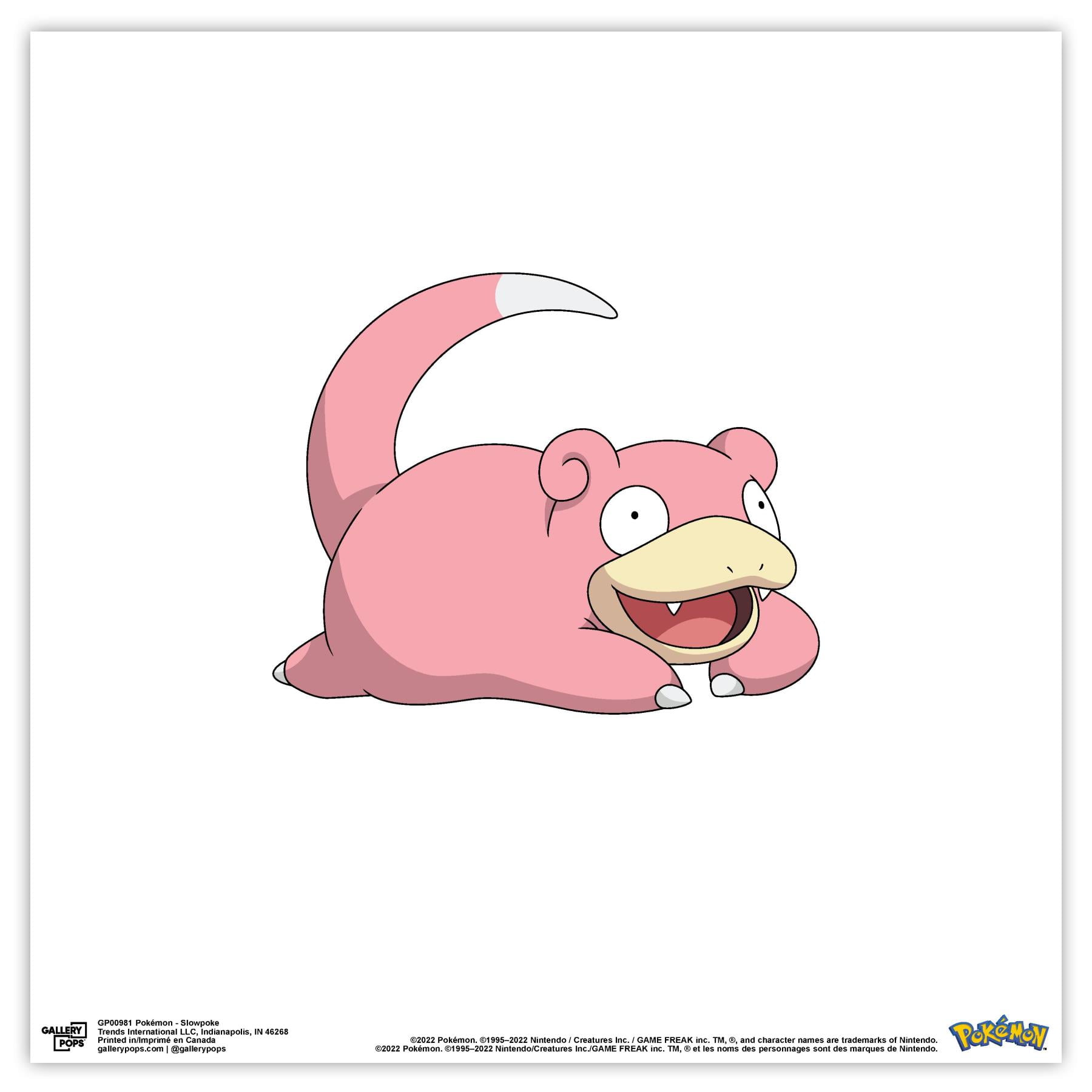 Gallery Pops Pokemon - Slowpoke Wall Art, Unframed Version, 12" x 12 ...