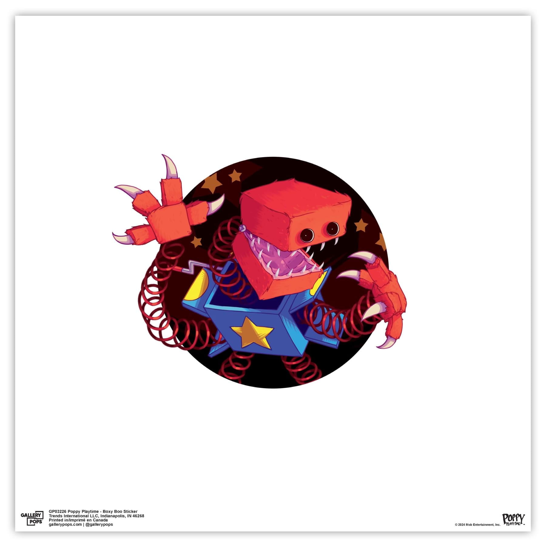 Gallery Pops Poppy Playtime - Boxy Boo Sticker Wall Art, Unframed ...