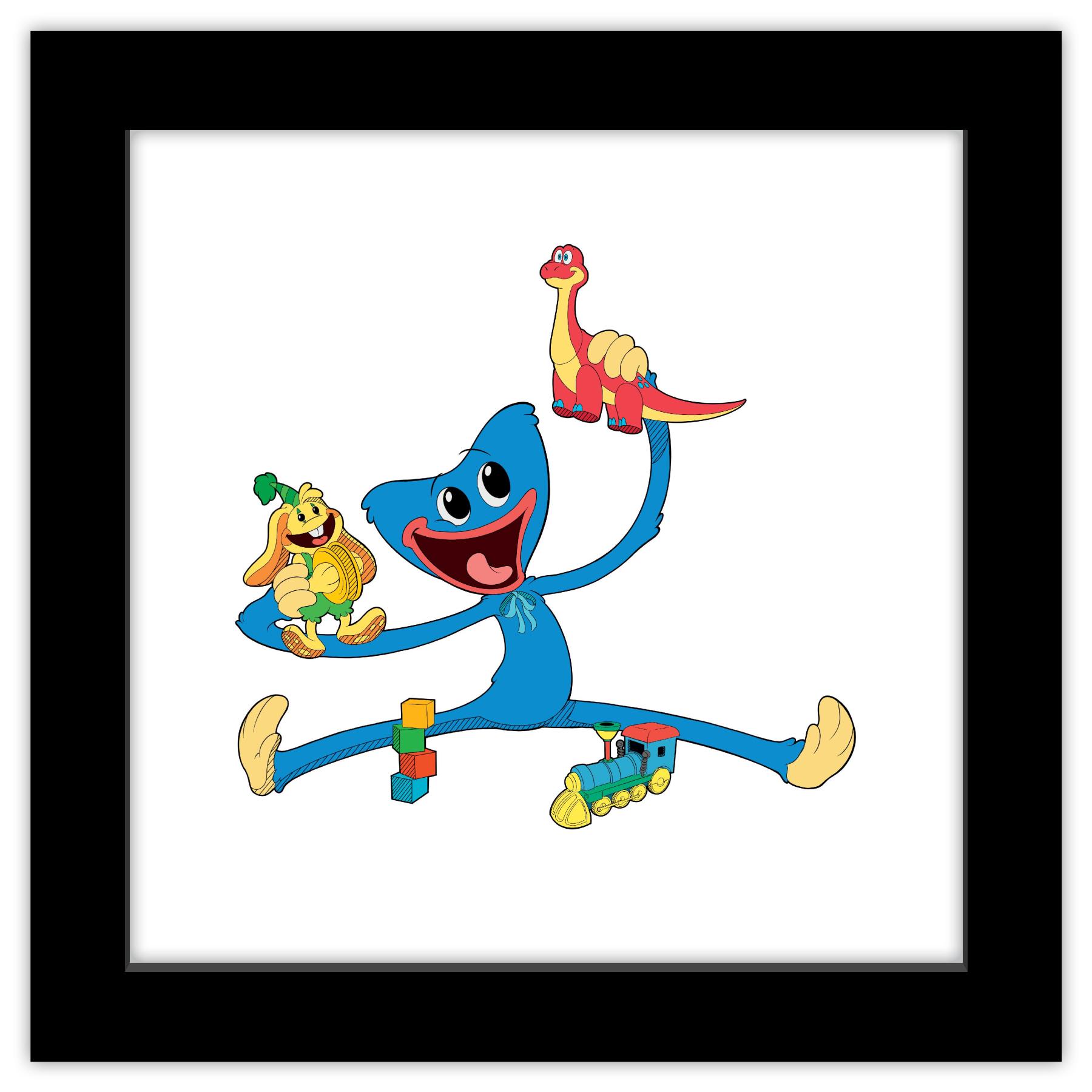 Gallery Pops Poppy Playtime: Chapter 3 - Cartoon Huggy Wuggy Toys Wall ...