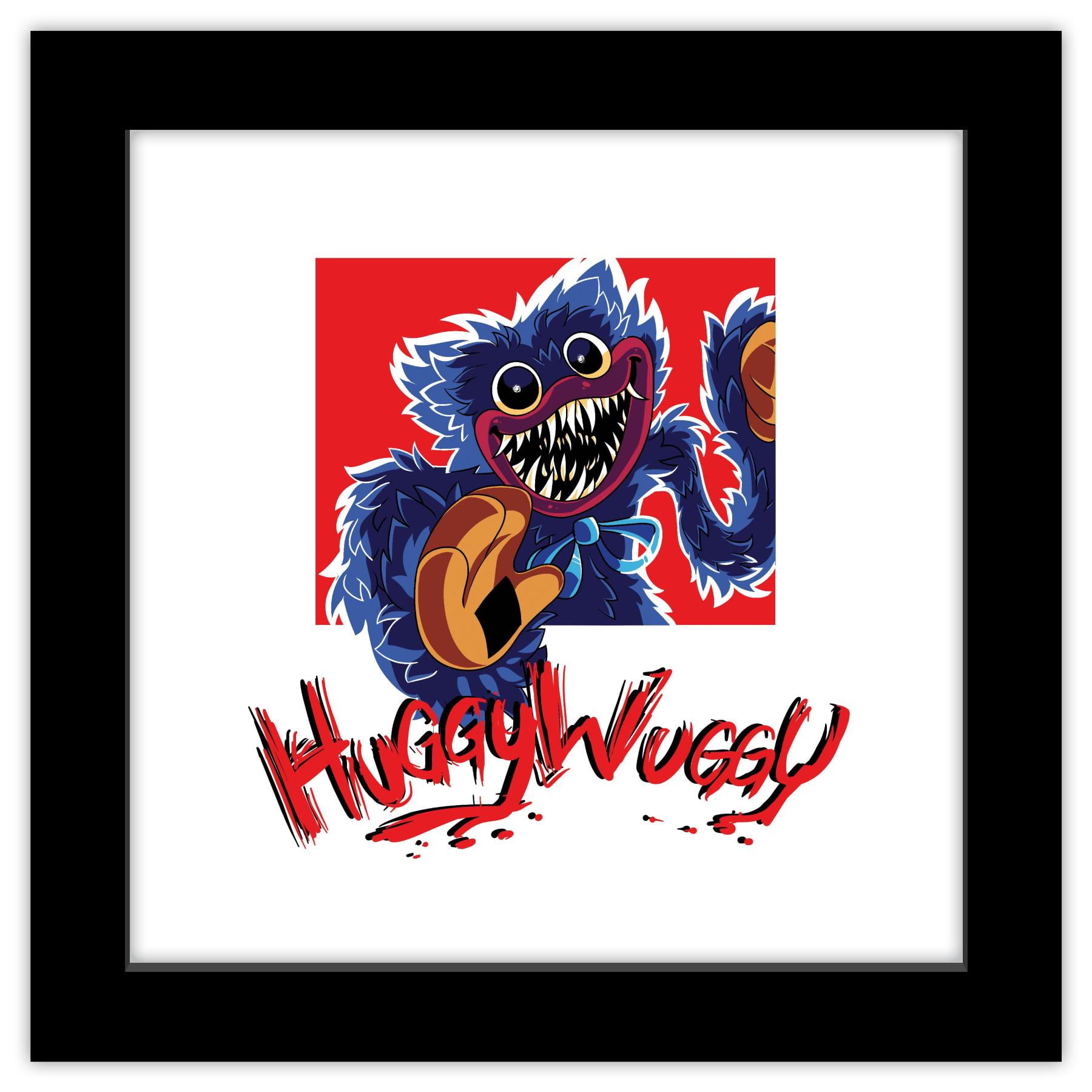 Gallery Pops Poppy Playtime - Huggy Wuggy Wall Art, Black Framed ...