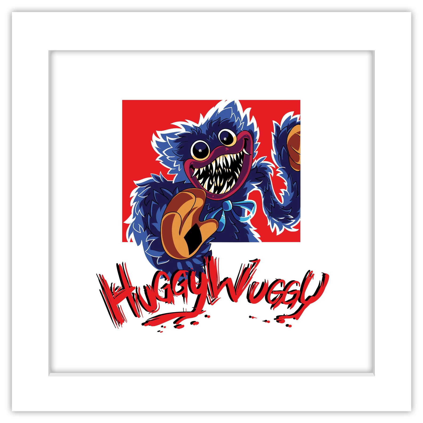 Gallery Pops Poppy Playtime - Huggy Wuggy Wall Art, White Framed ...