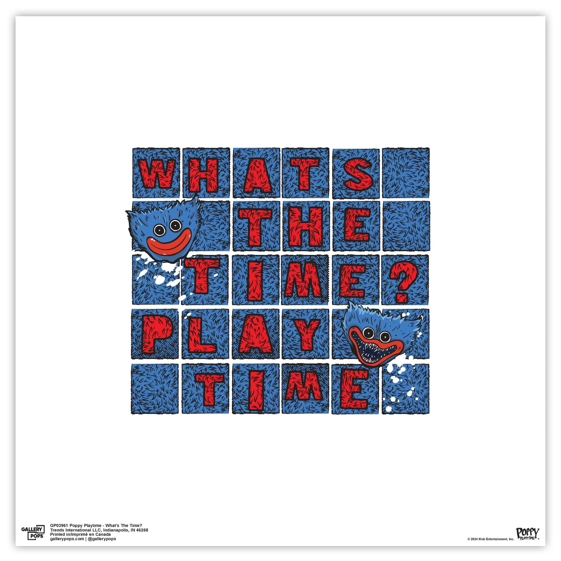 Gallery Pops Poppy Playtime - What's The Time? Wall Art, Unframed ...