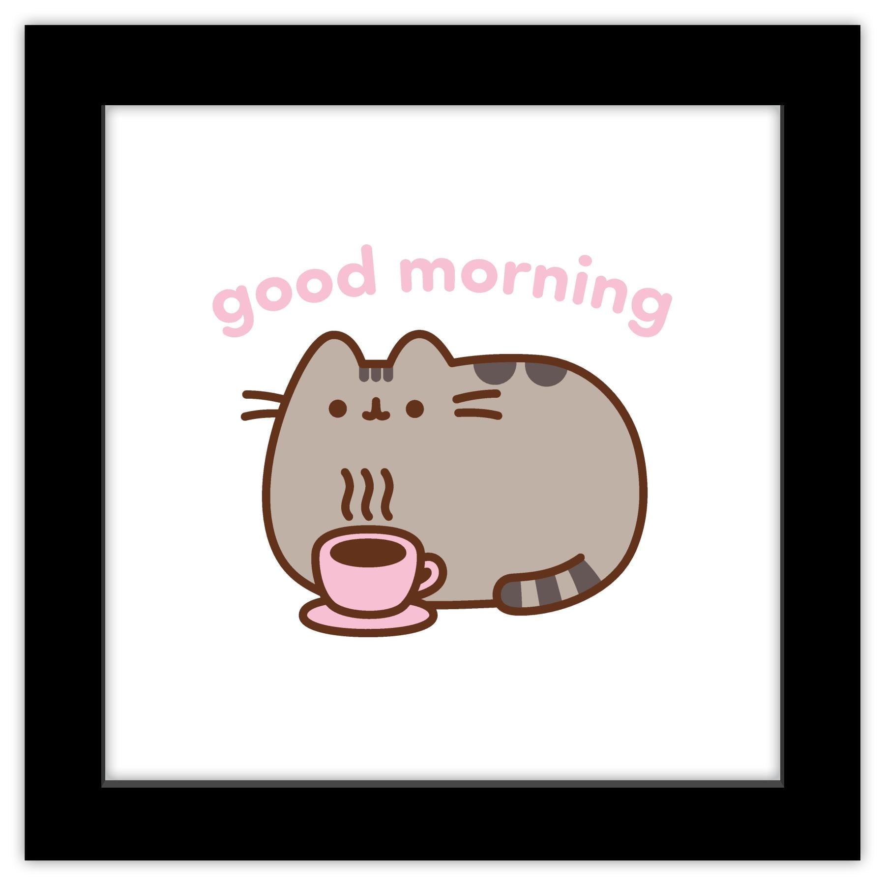 Gallery Pops Pusheen - Good Morning Wall Art, Black Framed Version, 12 ...