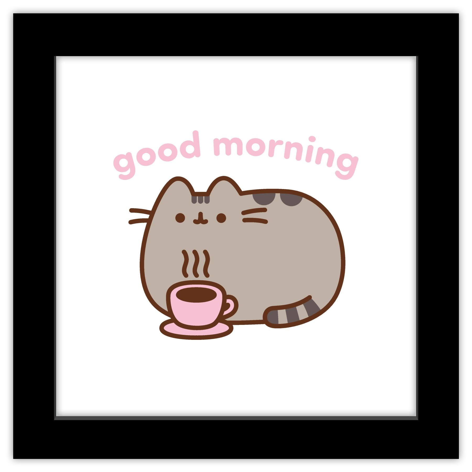 Gallery Pops Pusheen - Good Morning Wall Art, Black Framed Version, 12 ...