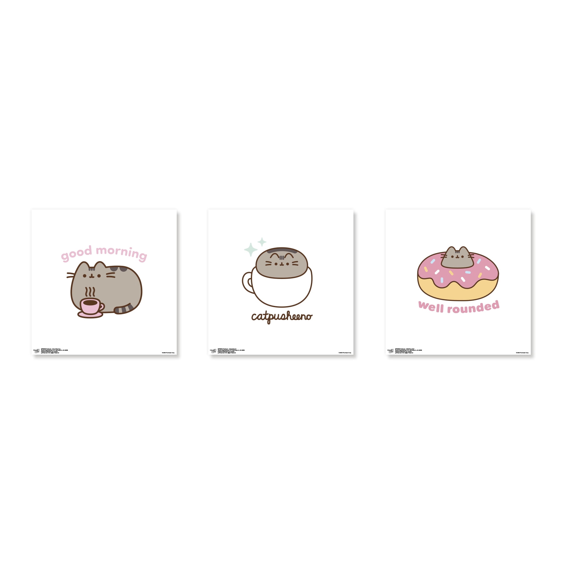 Gallery Pops Pusheen - Morning Wall Art Bundle (3-Pack) - Walmart.com