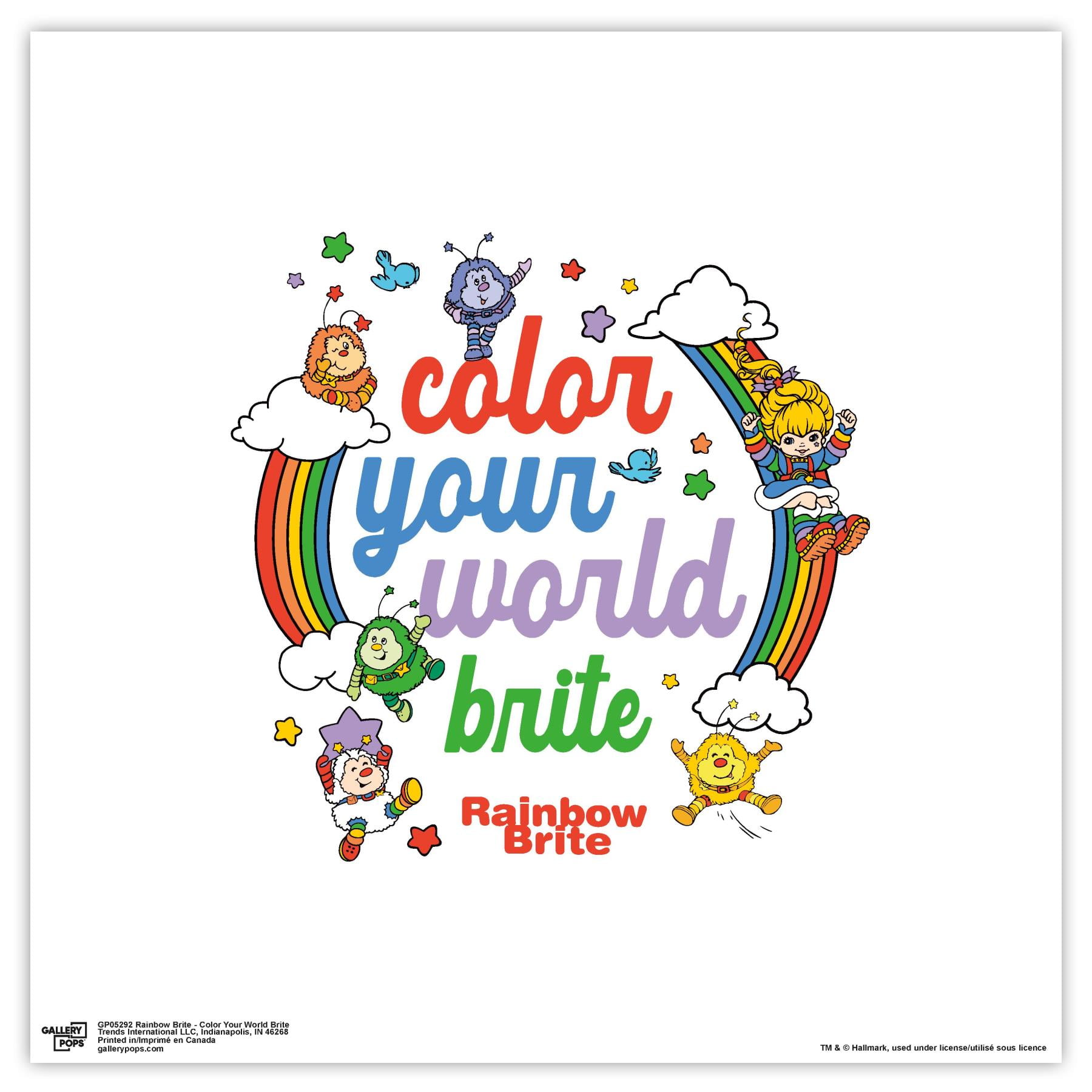 Gallery Pops Rainbow Brite - Color Your World Brite Wall Art - Walmart.com