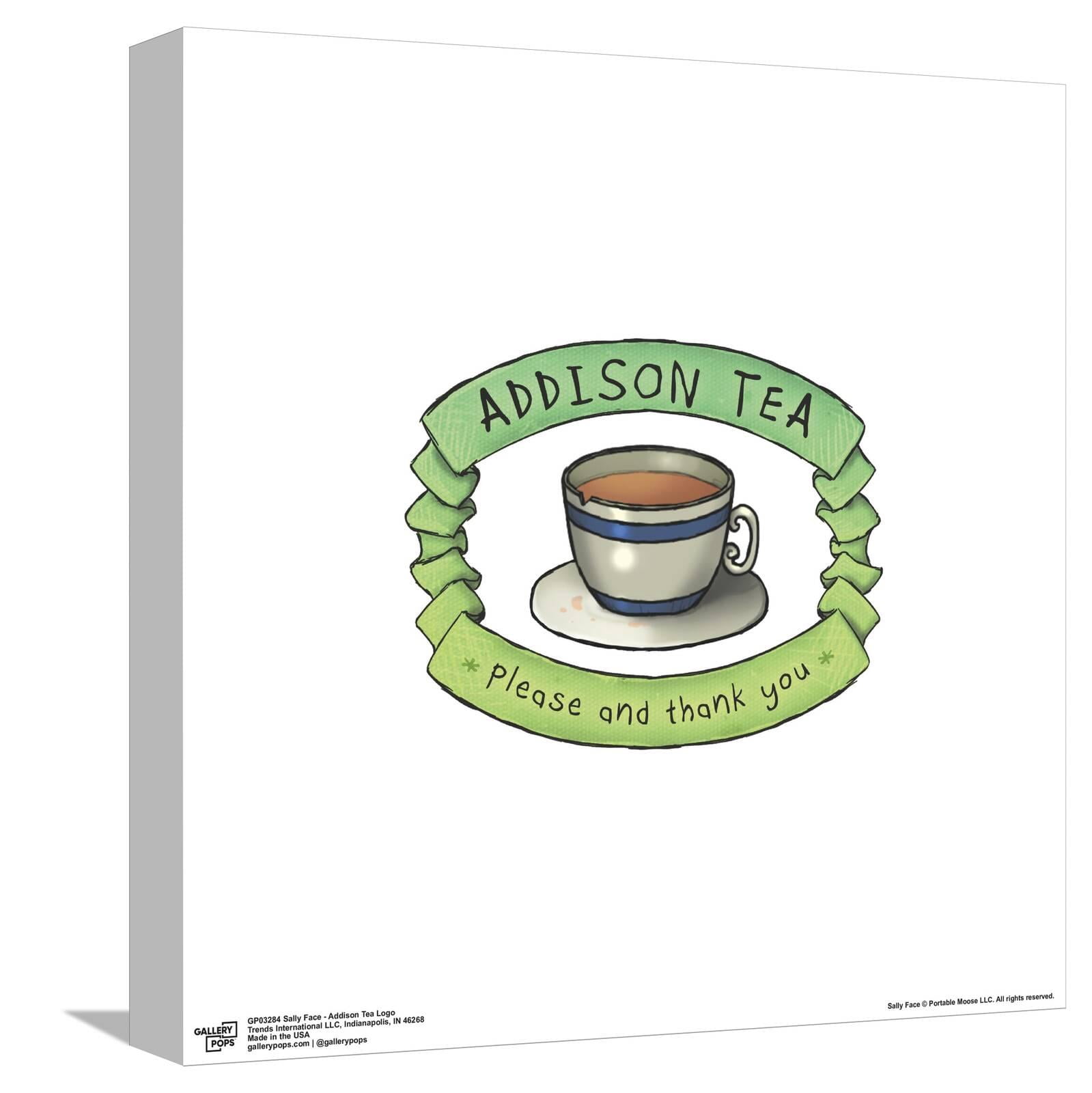 Gallery Pops Sally Face - Addison Tea Logo Canvas Wall Art, Unframed ...