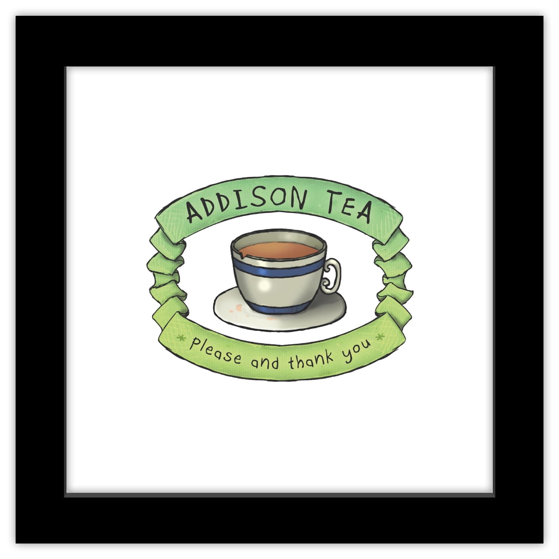 Gallery Pops Sally Face - Addison Tea Logo Wall Art, Black Framed ...