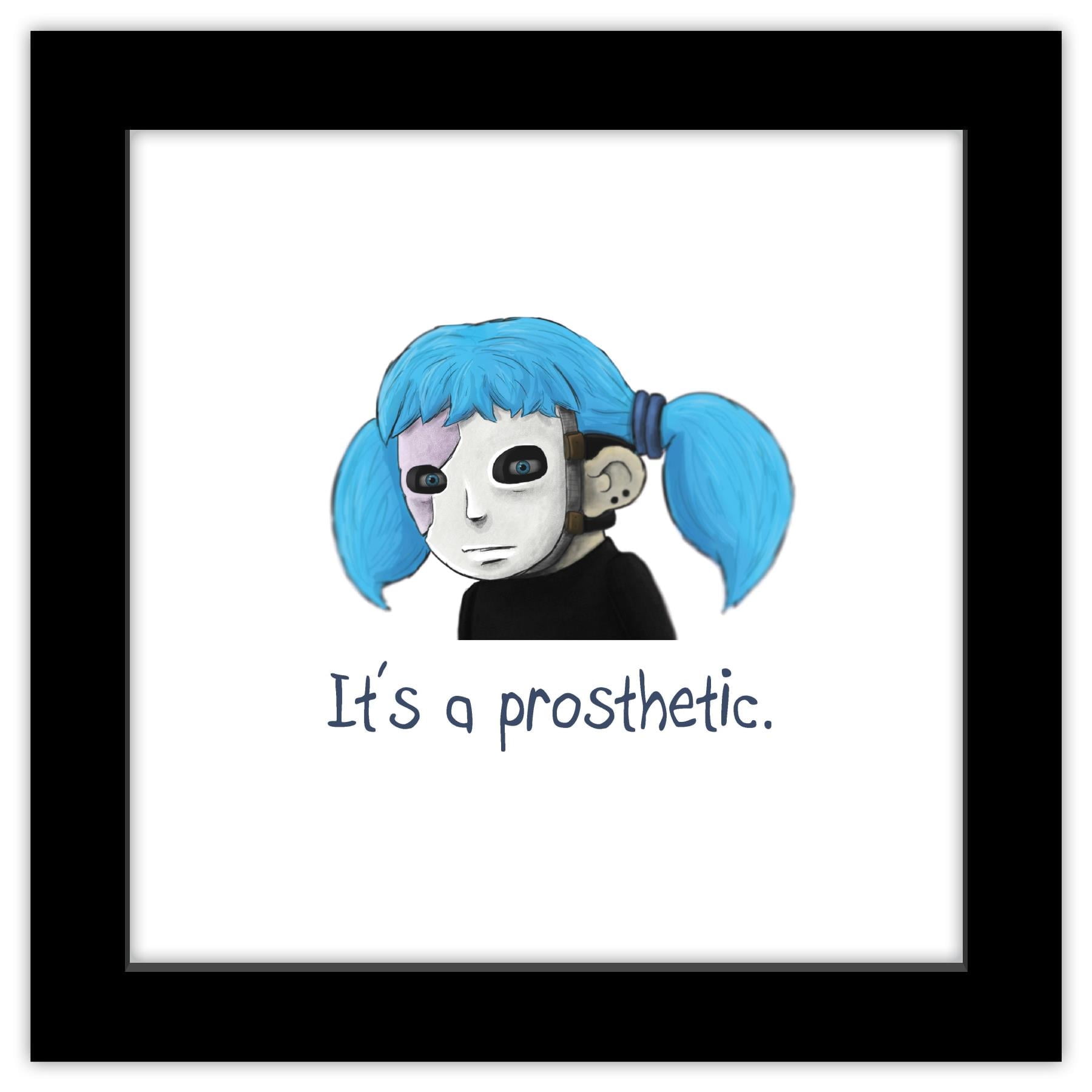 Gallery Pops Sally Face - Prosthetic Wall Art, Black Framed Version, 12 ...