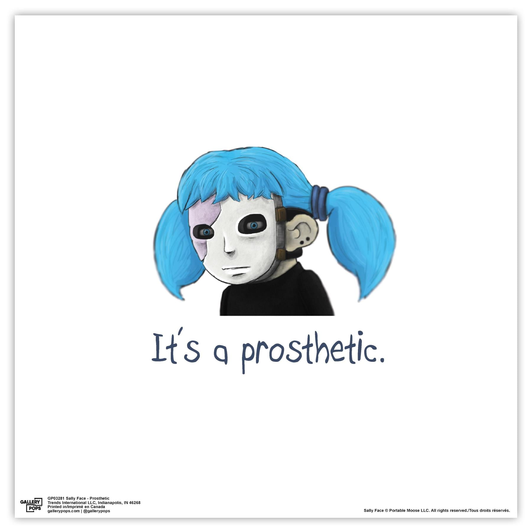 Gallery Pops Sally Face - Prosthetic Wall Art, Unframed Version, 12" x ...