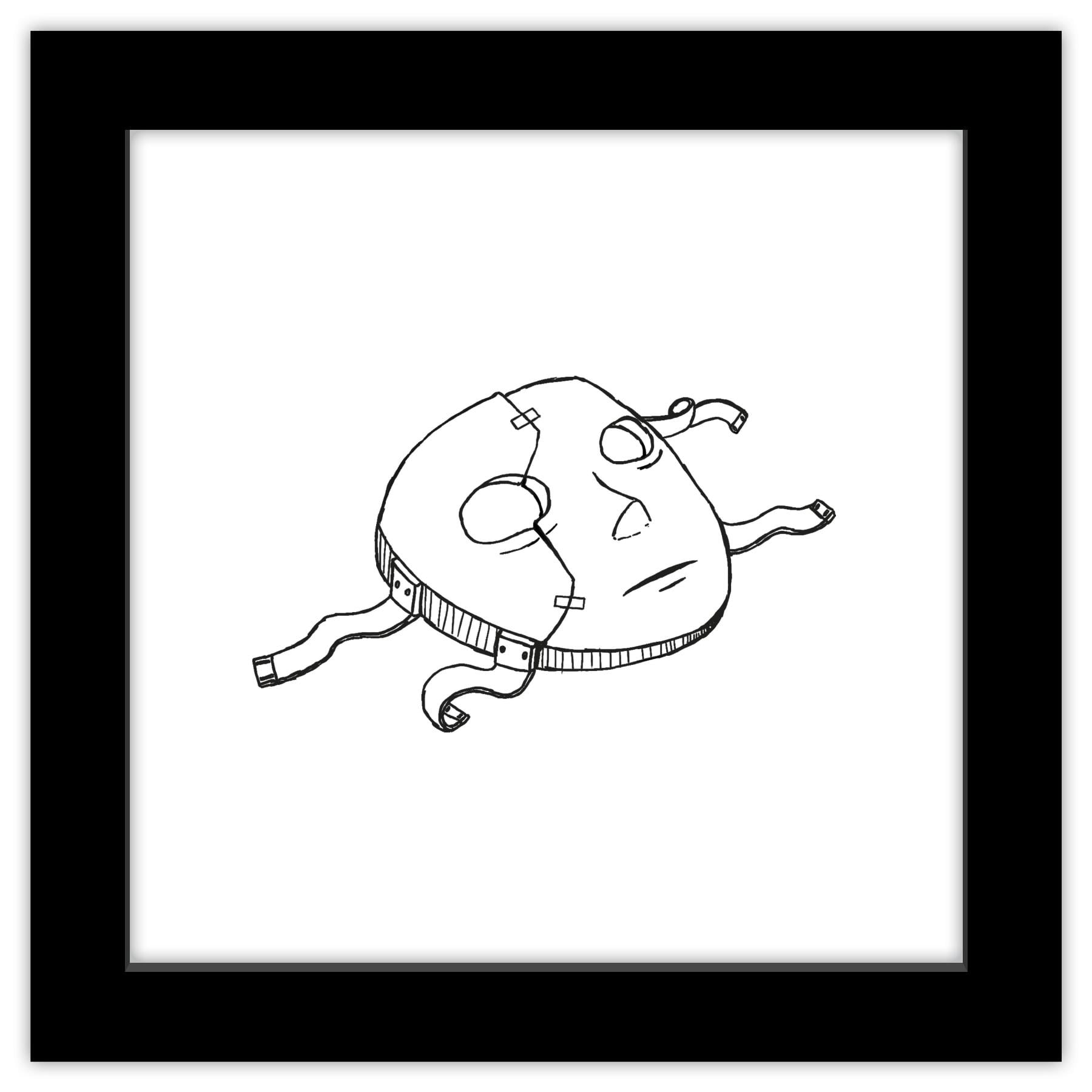 Gallery Pops Sally Face - Sal Fisher Mask Wall Art, Black Framed ...