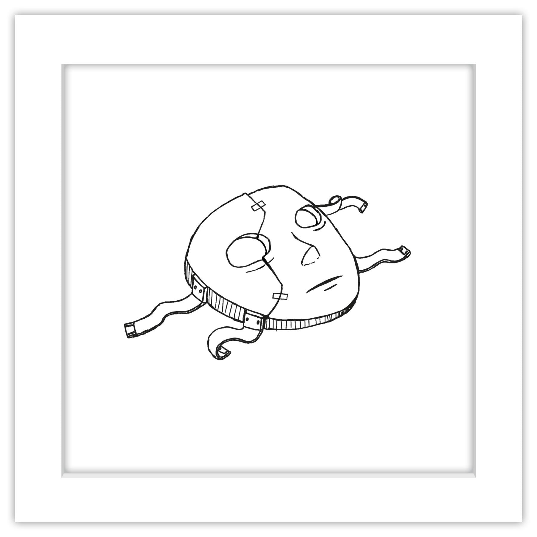 Gallery Pops Sally Face - Sal Fisher Mask Wall Art, White Framed ...