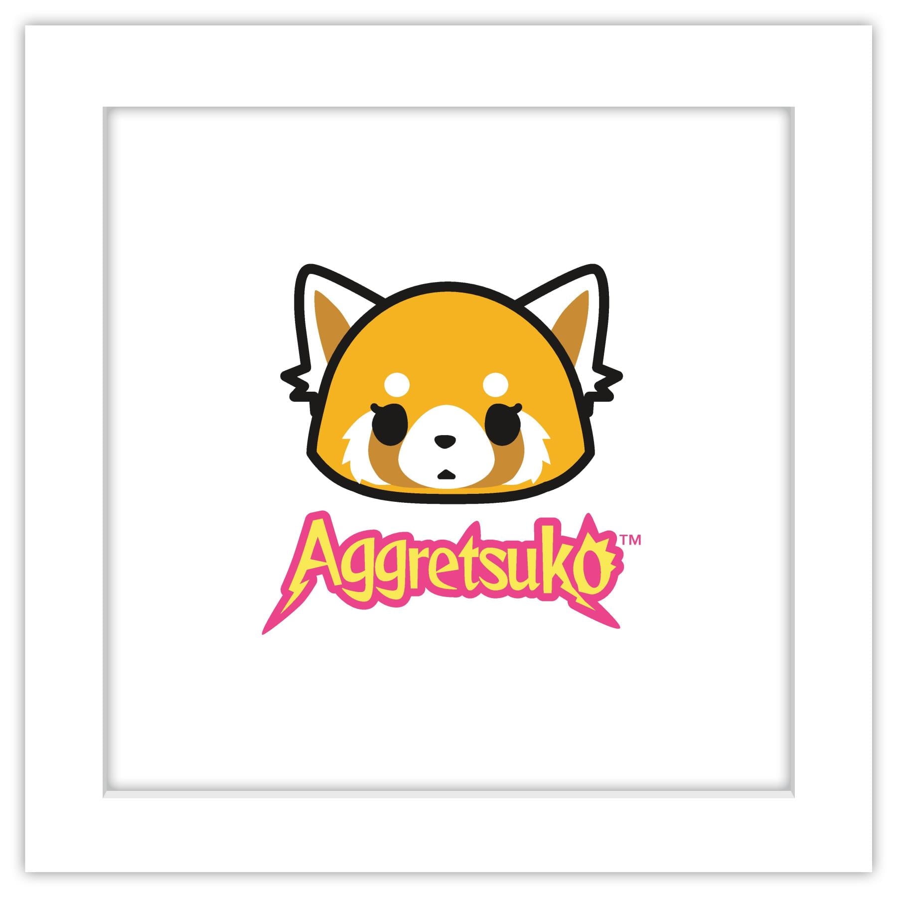 Gallery Pops Sanrio Aggretsuko - Aggretsuko Badge Wall Art, White ...