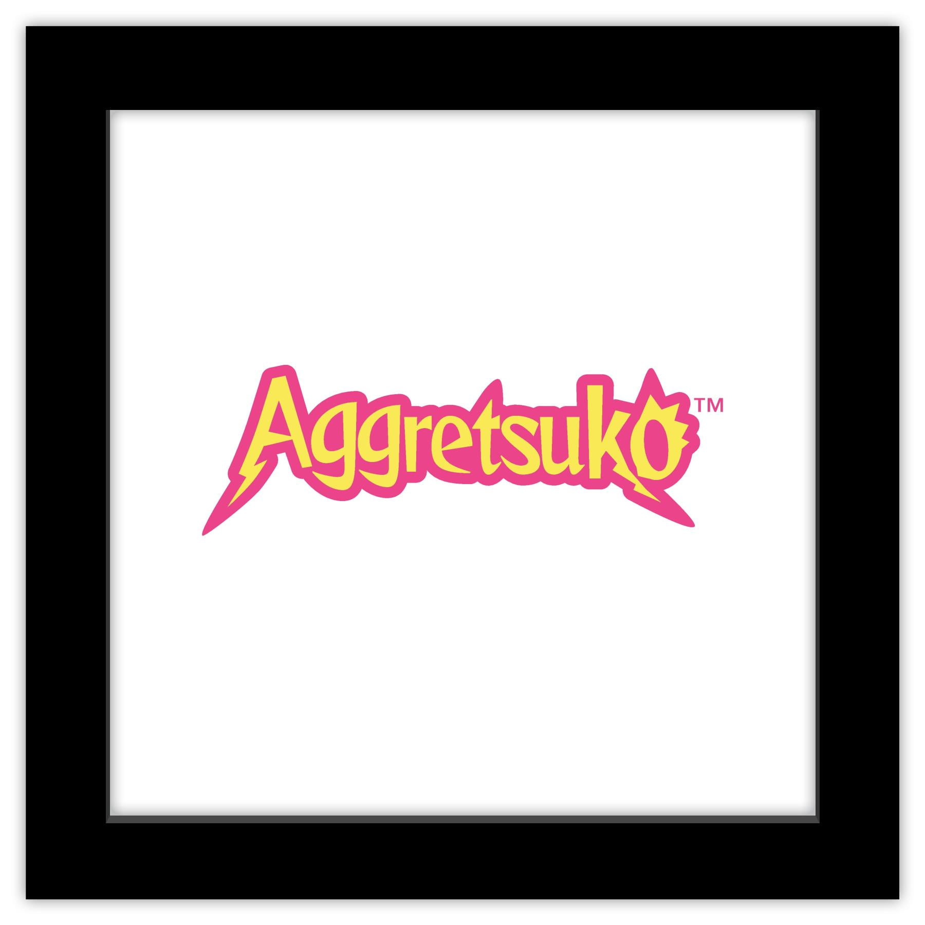 Gallery Pops Sanrio Aggretsuko - Logo Wall Art, Black Framed Version ...