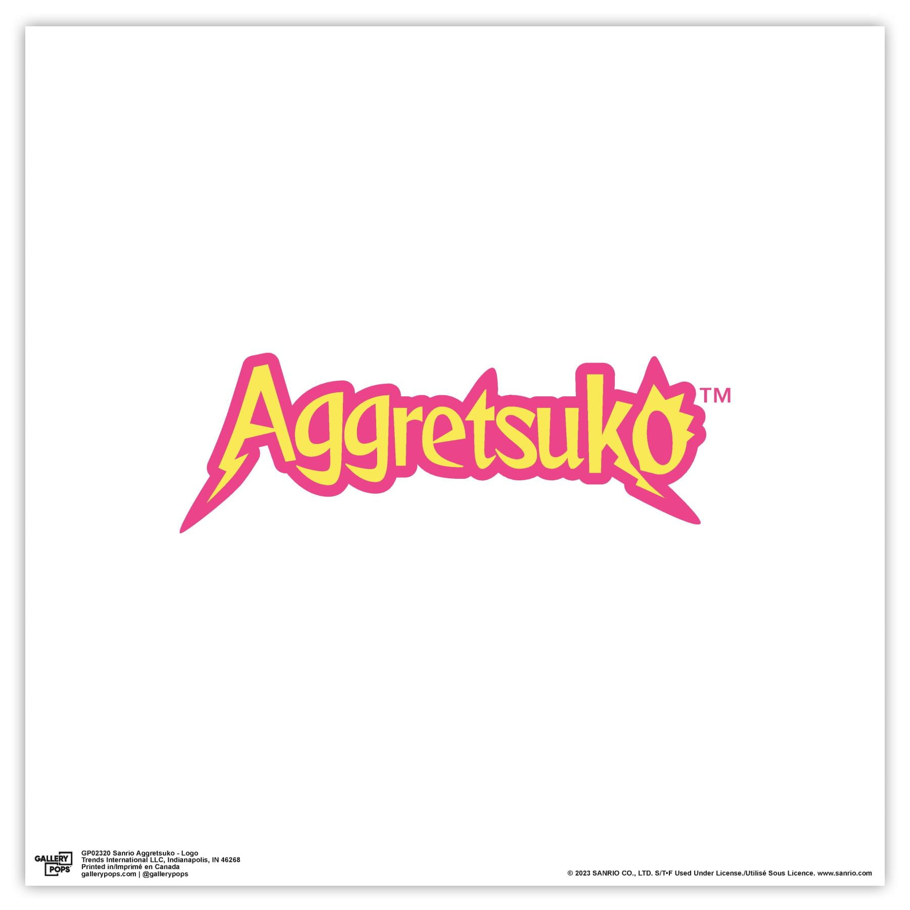 Gallery Pops Sanrio Aggretsuko - Logo Wall Art, Unframed Version, 12" x ...